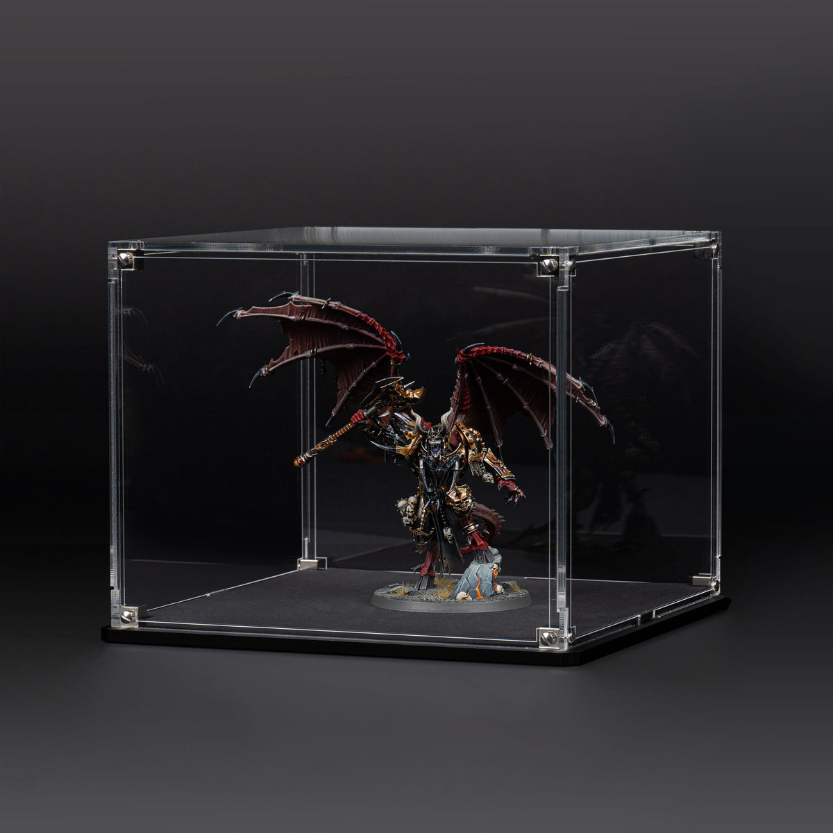 Oversized Miniature Display case for Warhammer with Clear Background ...