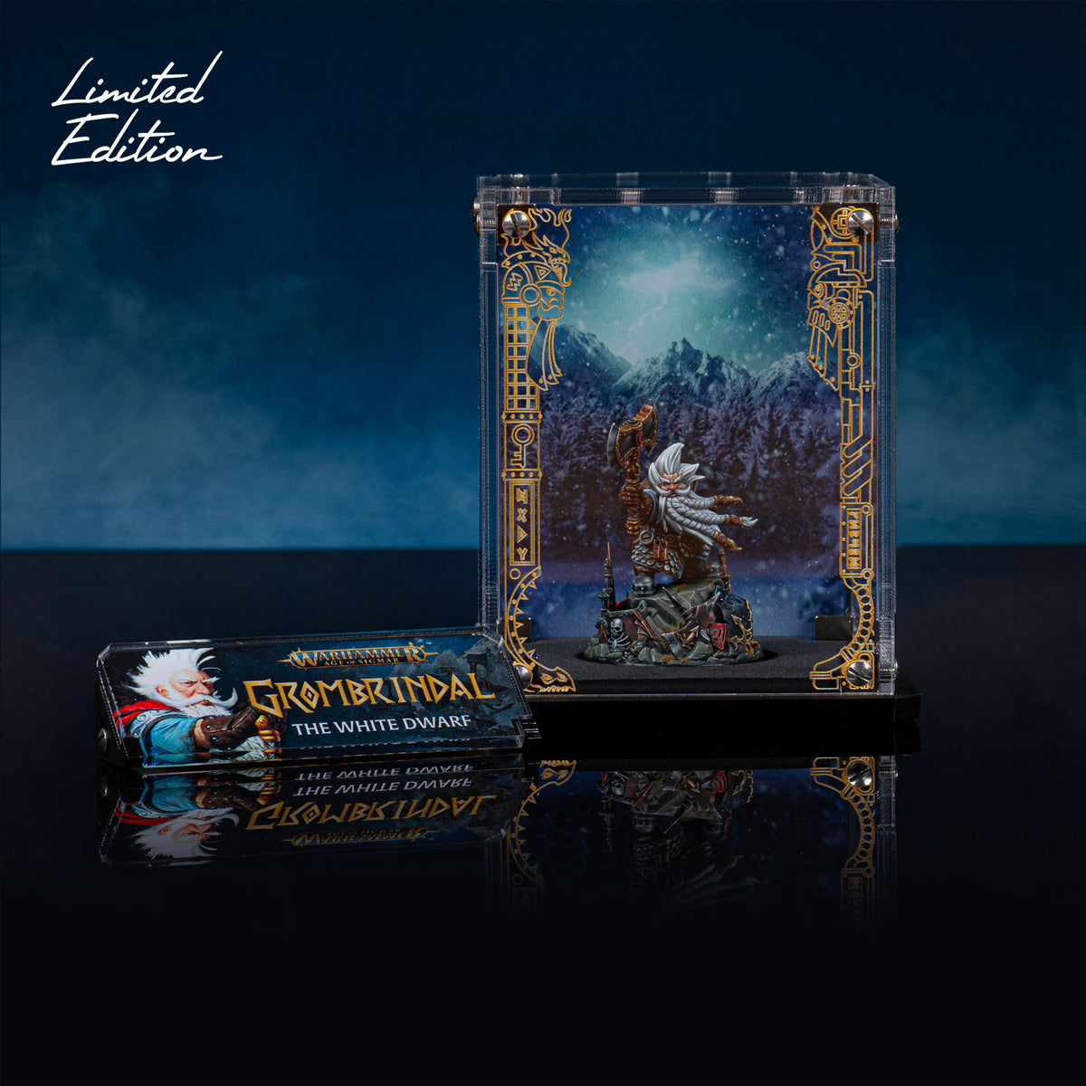 Limited Edition Display Case & Plaque for the Warhammer® Grombrindal C ...