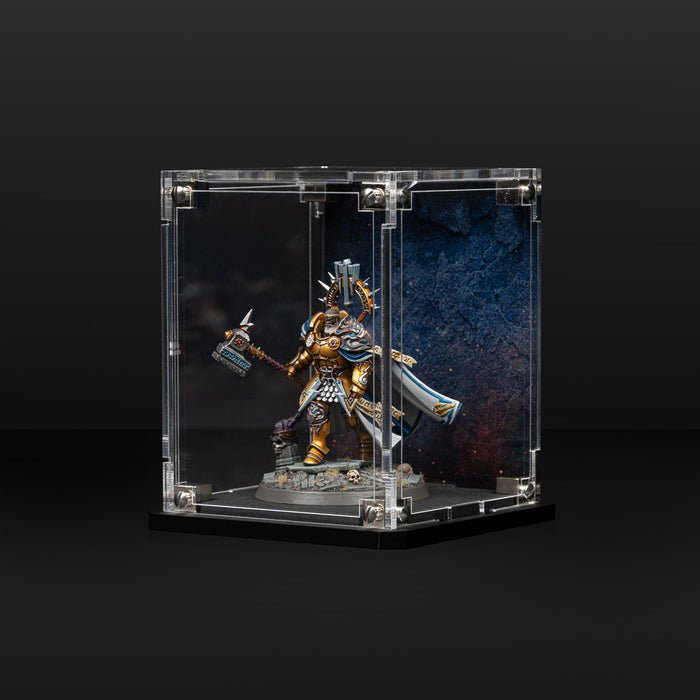 Display Case for Warhammer Miniature with Darkstone Background — Wicked ...