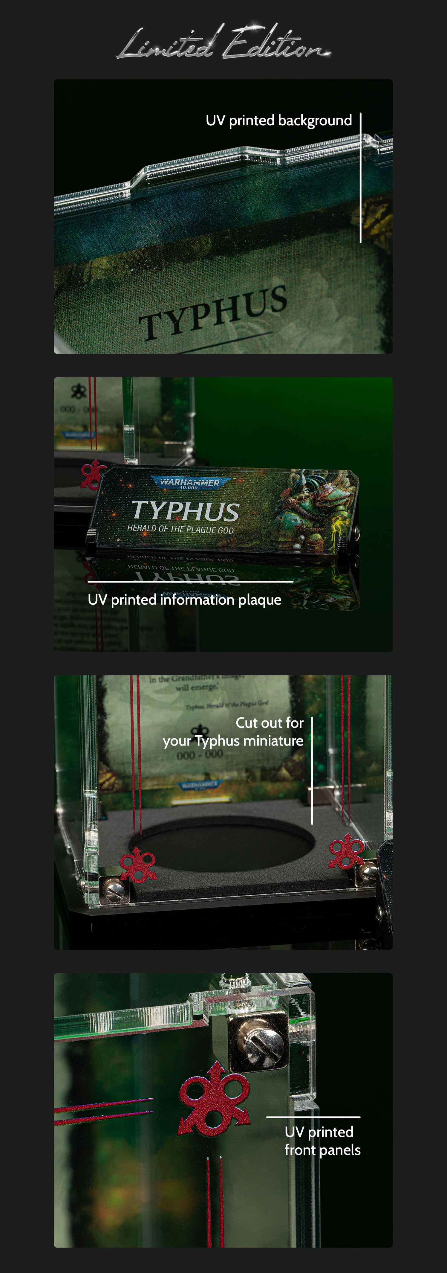 Limited Edition Display Case for Warhammer® 40,000 Typhus, Herald of t ...