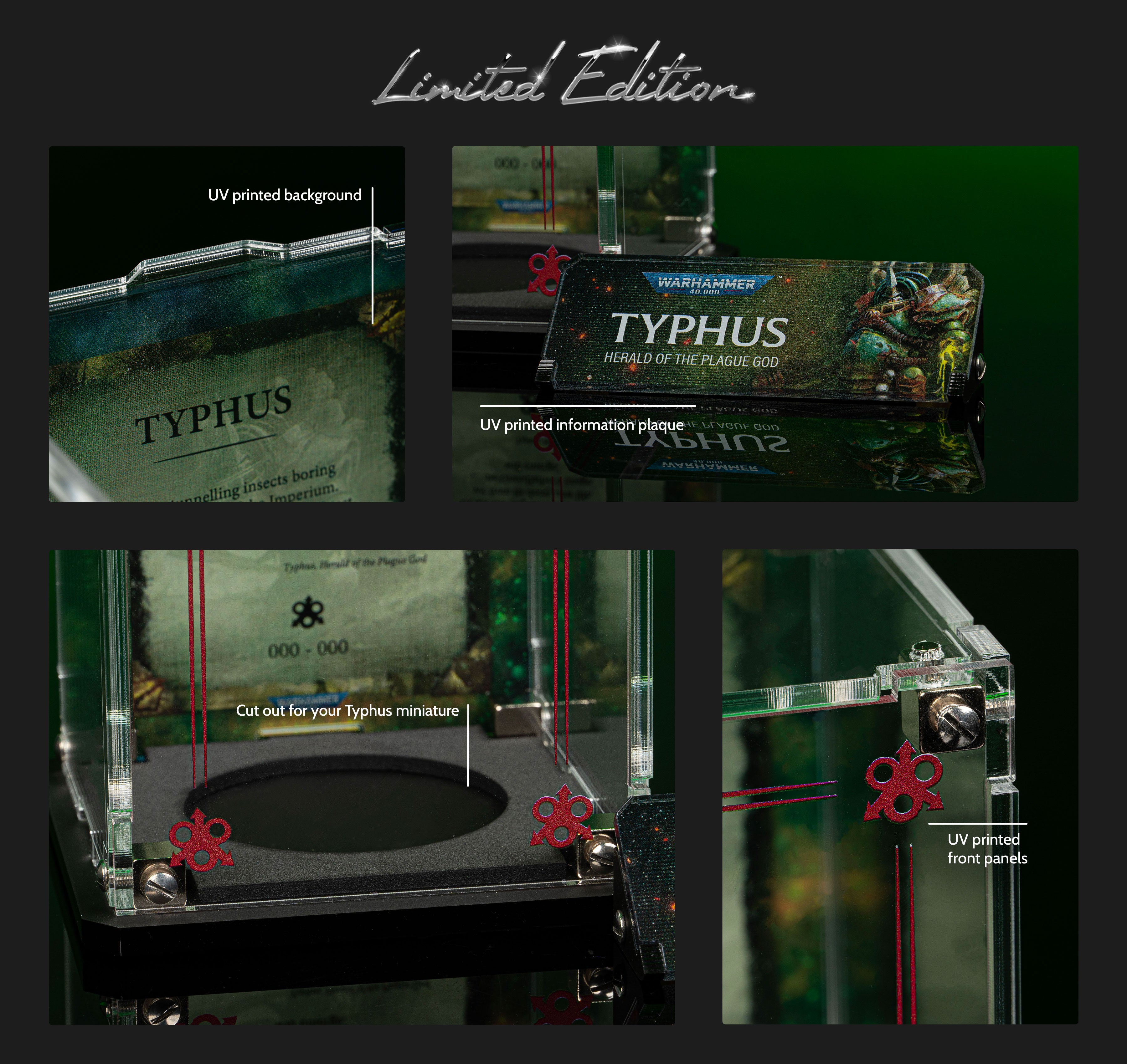 Limited Edition Display Case for Warhammer® 40,000 Typhus, Herald of t ...