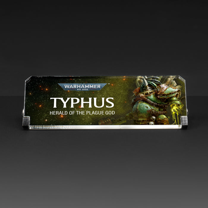 Plaque for Warhammer® 40,000 Typhus, Herald of the Plague God — Wicked ...