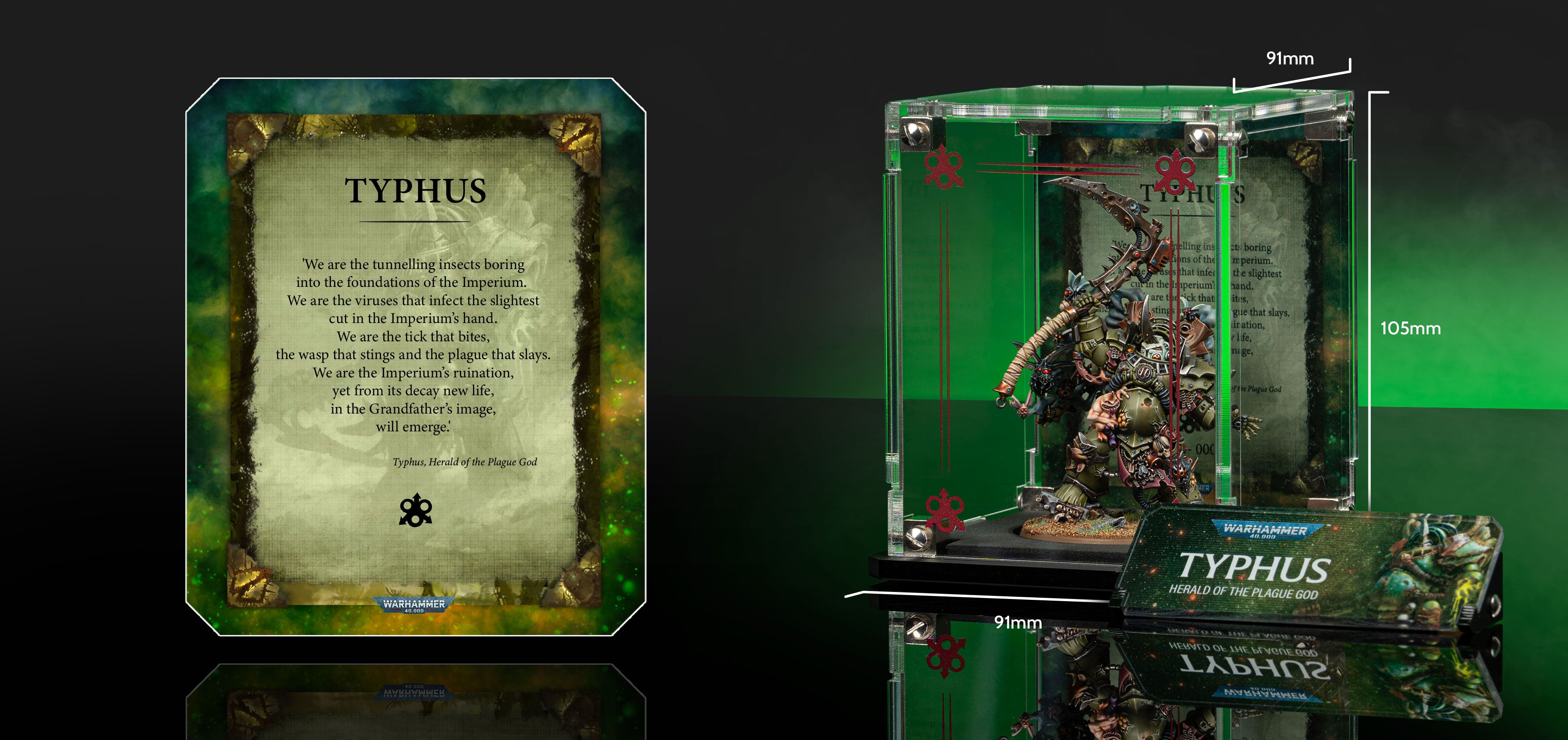 Limited Edition Display Case for Warhammer® 40,000 Typhus, Herald of t ...