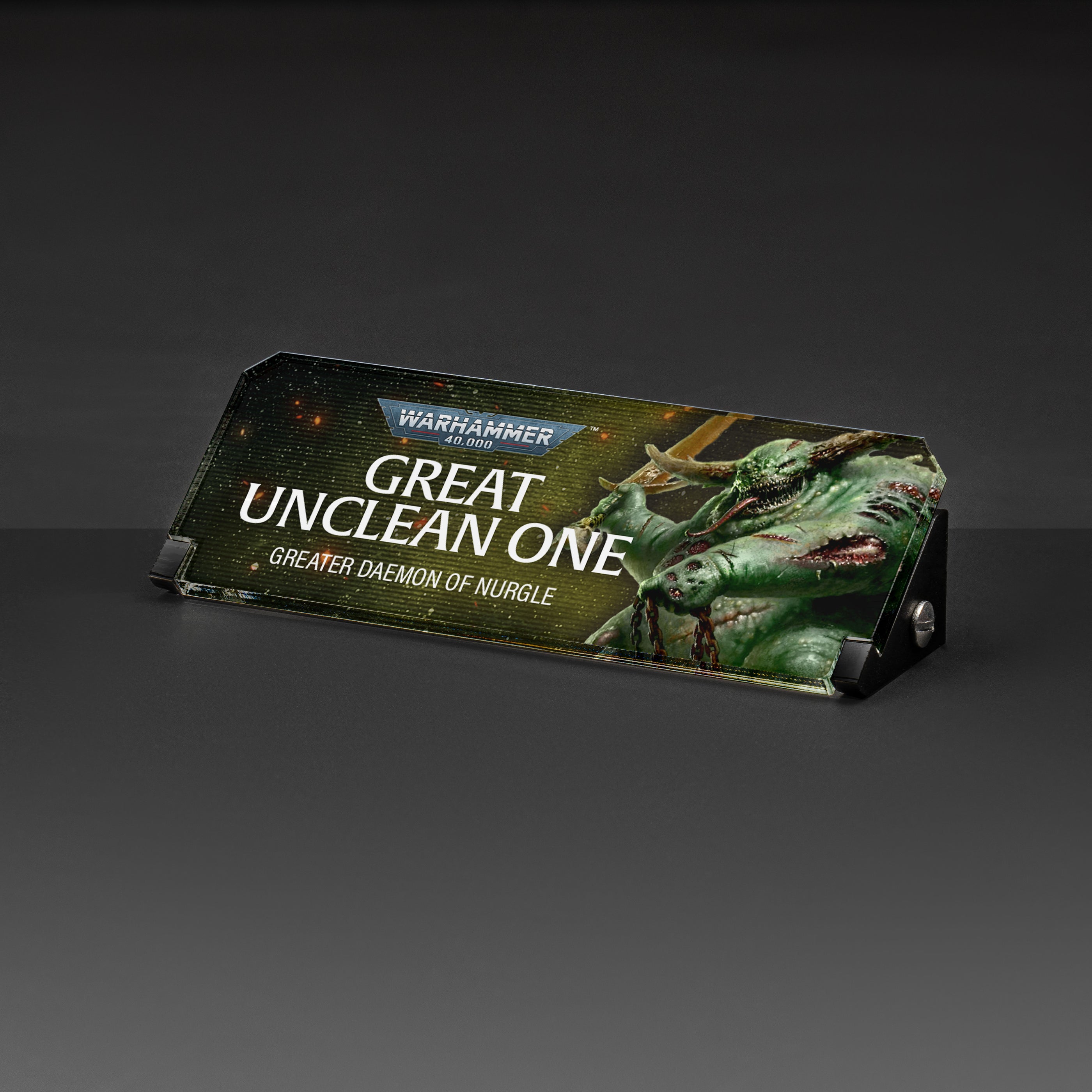 Plaque for Warhammer 40,000 Great Unclean One — Wicked Brick