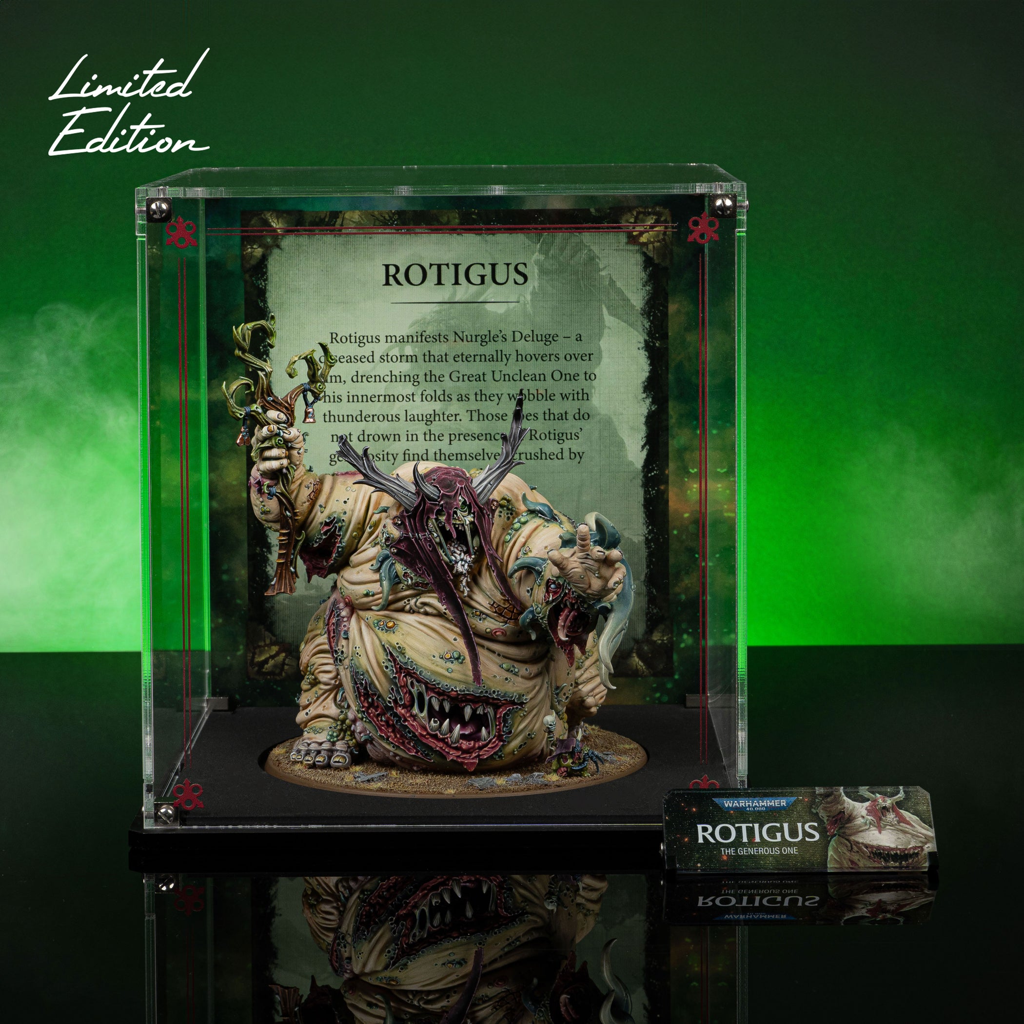 Limited Edition Display Case for Warhammer® 40,000 Rotigus — Wicked Brick