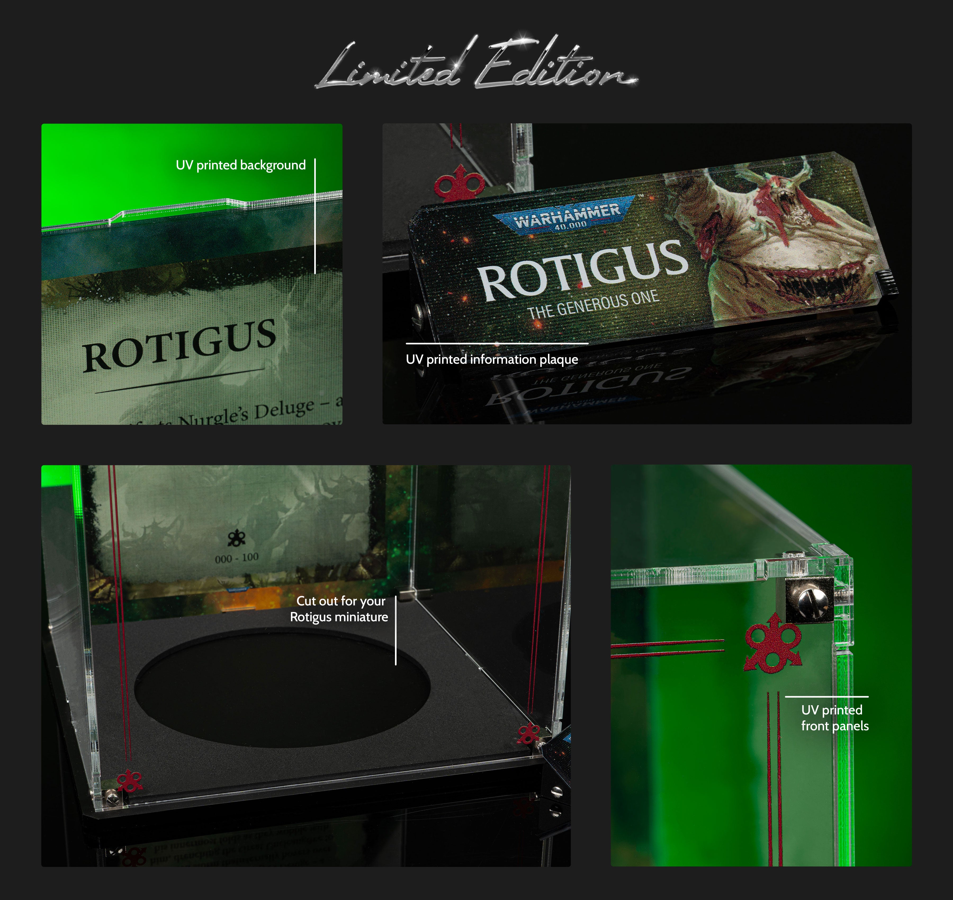 Limited Edition Display Case for Warhammer® 40,000 Rotigus — Wicked Brick