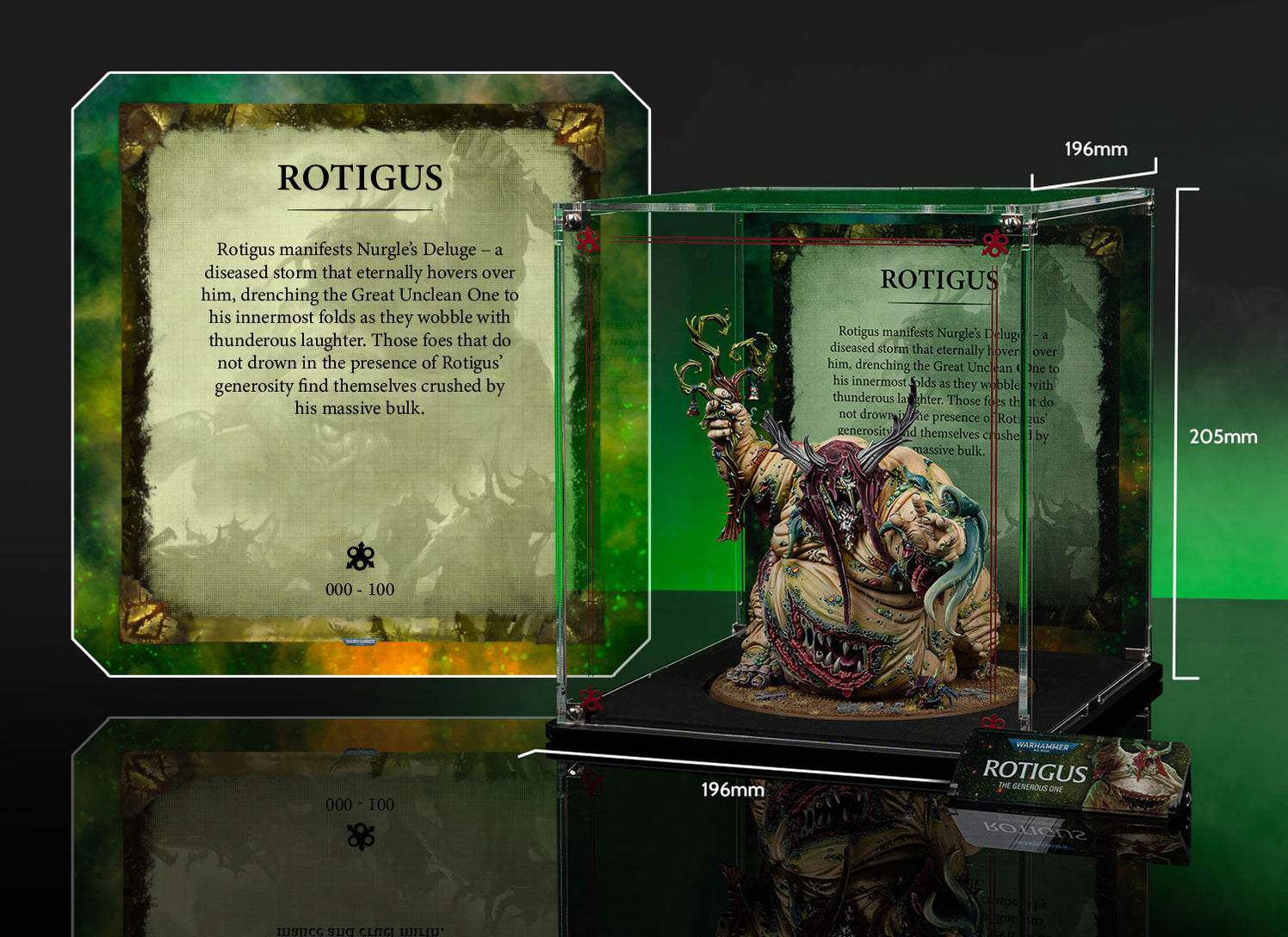 Limited Edition Display Case for Warhammer® 40,000 Rotigus — Wicked Brick