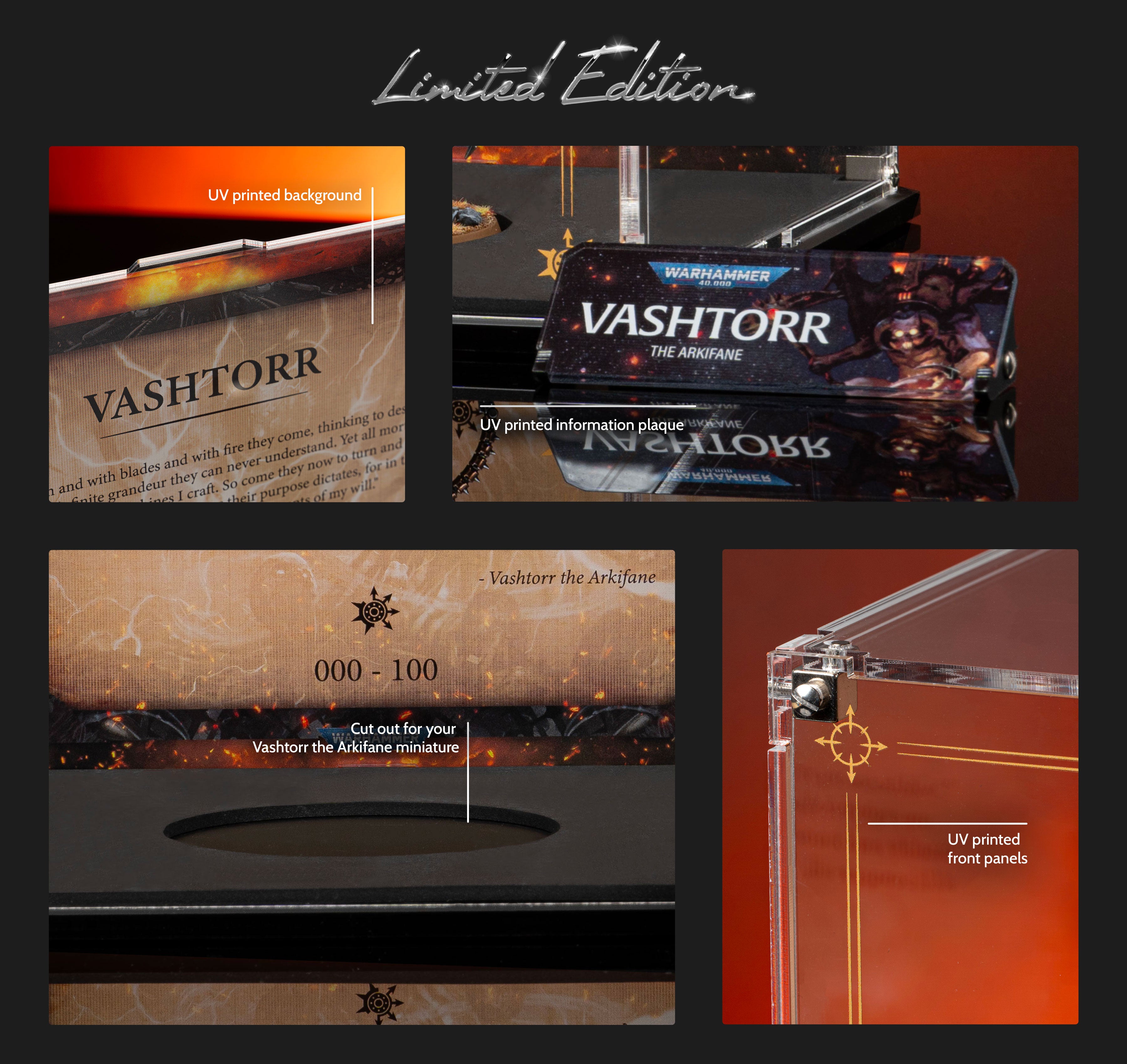 Limited Edition Display Case for Warhammer® 40,000 Vashtorr the Arkifa ...
