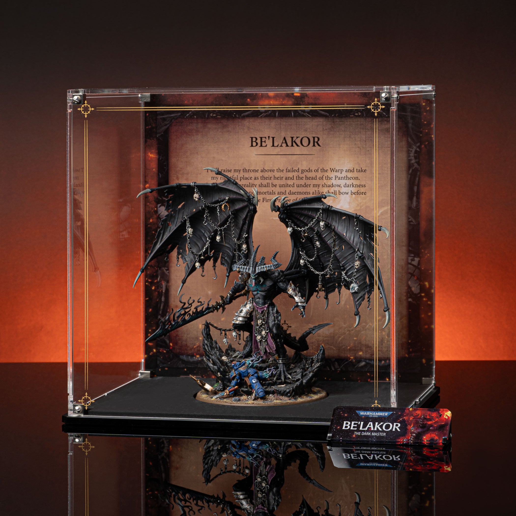 Display Case for Warhammer 40,000 Be'lakor, the Dark Master — Wicked Brick