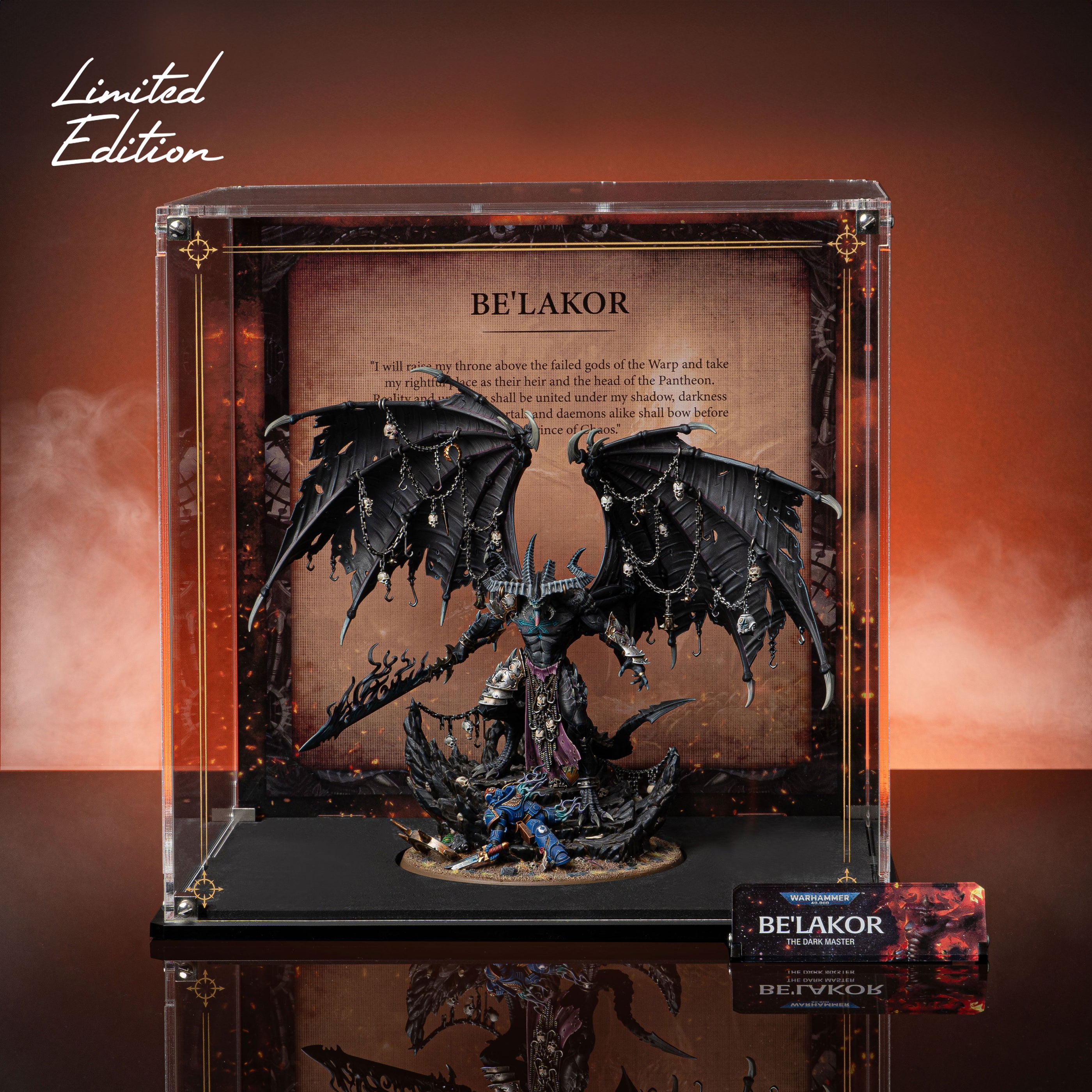 Display Case for Warhammer 40,000 Be'lakor, the Dark Master — Wicked Brick