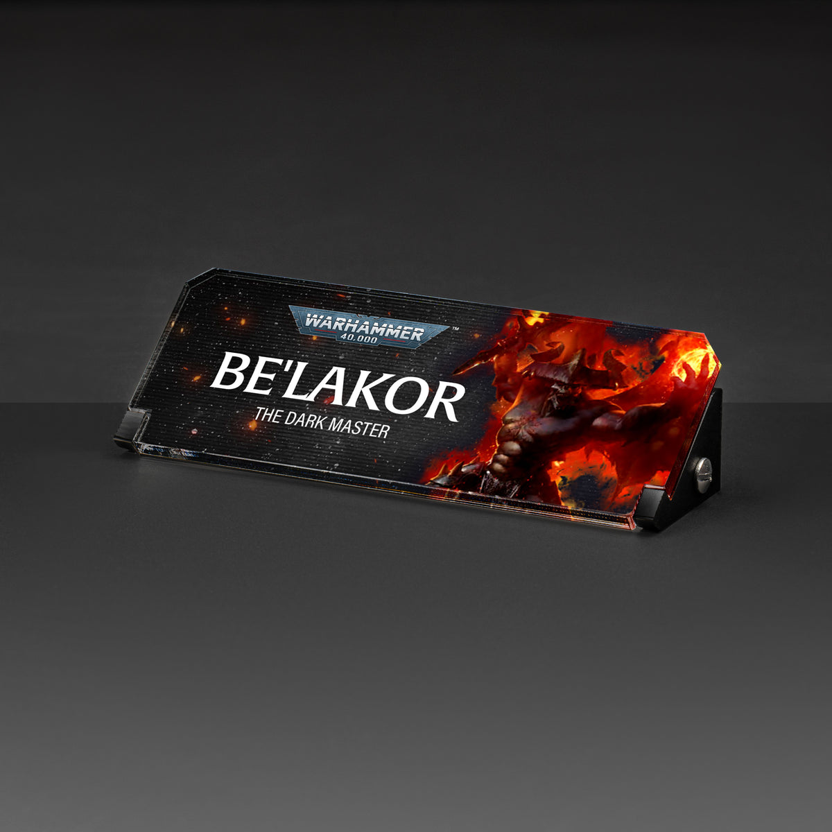 Plaque for Warhammer 40,000 Be'lakor, the Dark Master — Wicked Brick