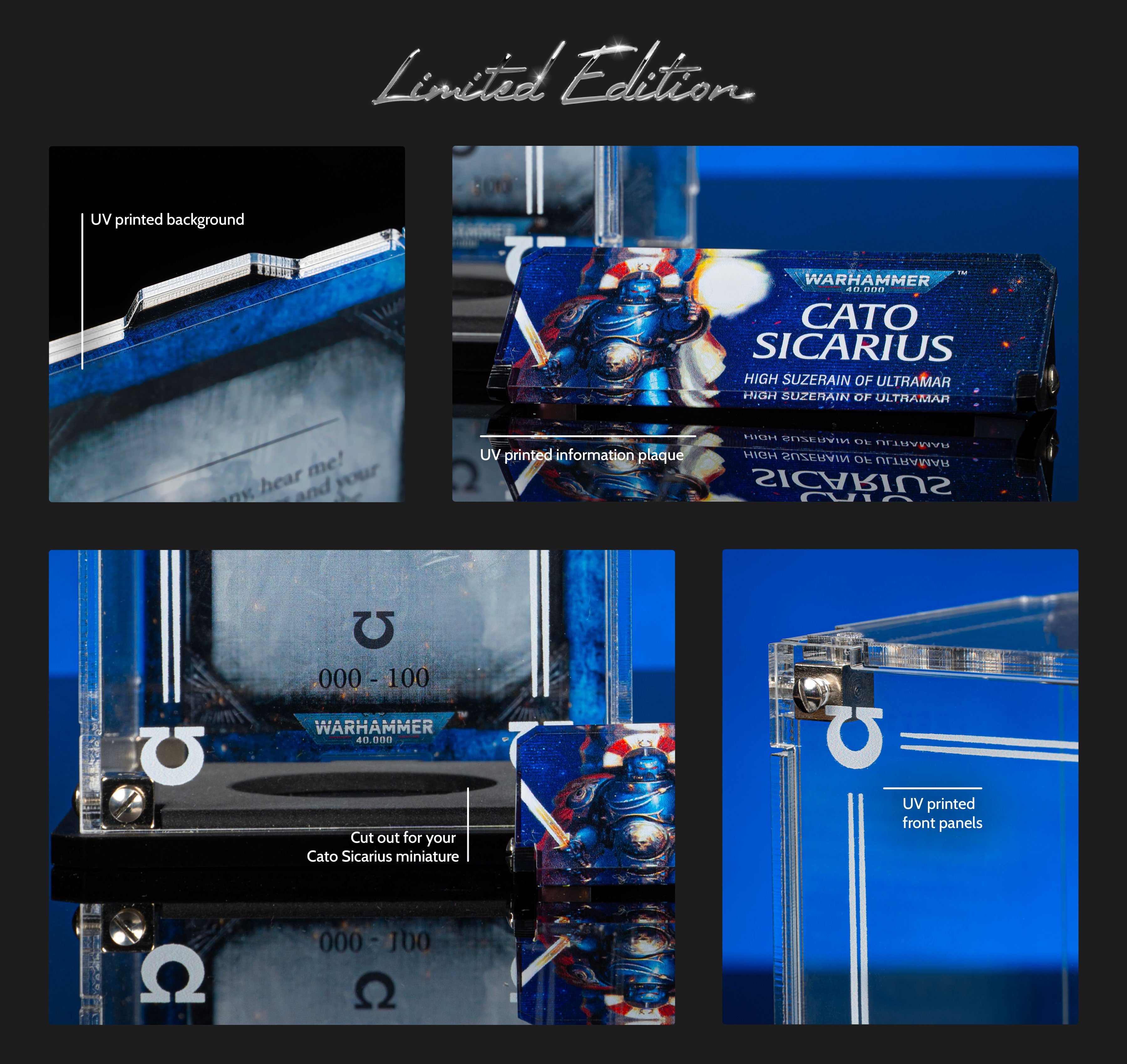 Limited Edition Display Case for Warhammer® 40,000 Cato Sicarius ...