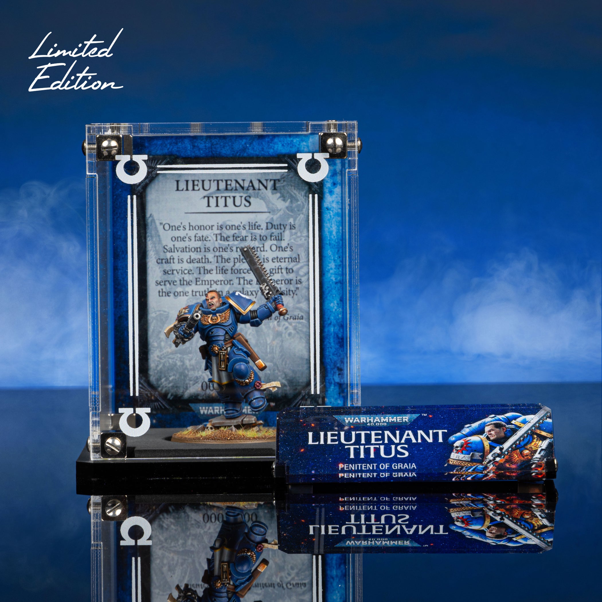 Display Case for Warhammer 40,000 Lieutenant Titus — Wicked Brick