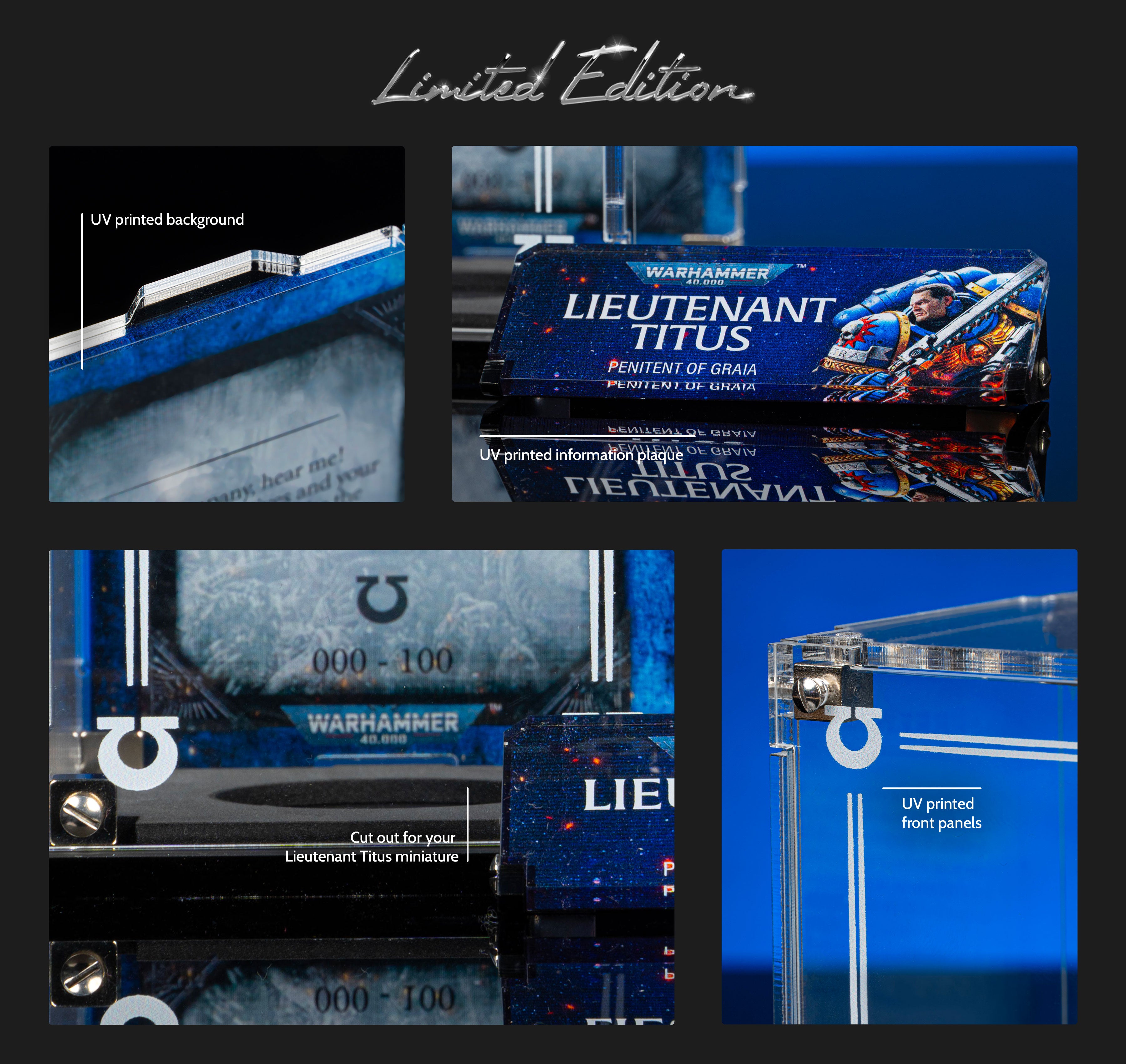 Limited Edition Display Case for Warhammer® 40,000 Lieutenant Titus ...