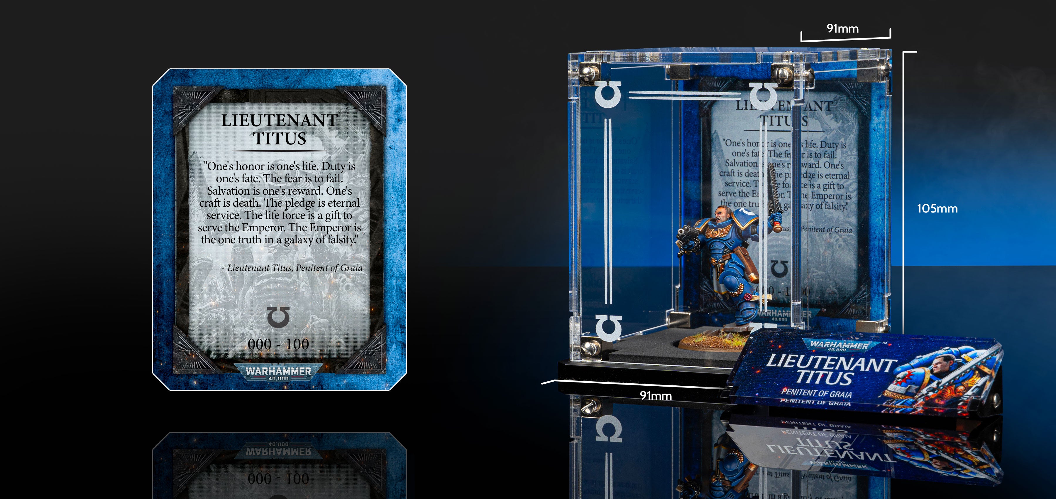 Limited Edition Display Case for Warhammer® 40,000 Lieutenant Titus ...