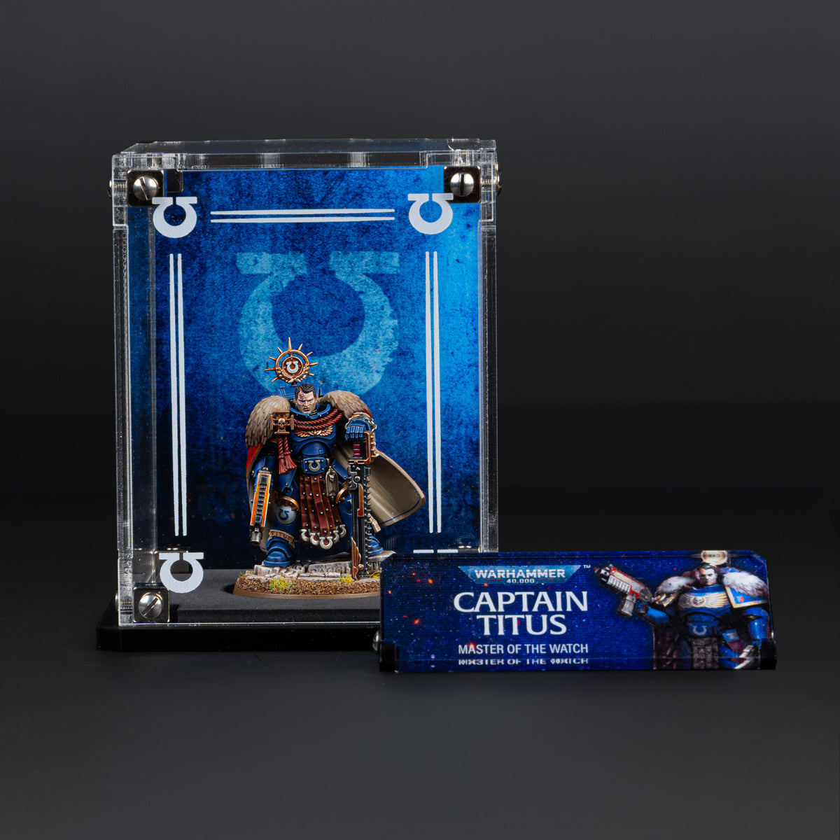 Display Case for Warhammer 40,000 Captain Titus — Wicked Brick