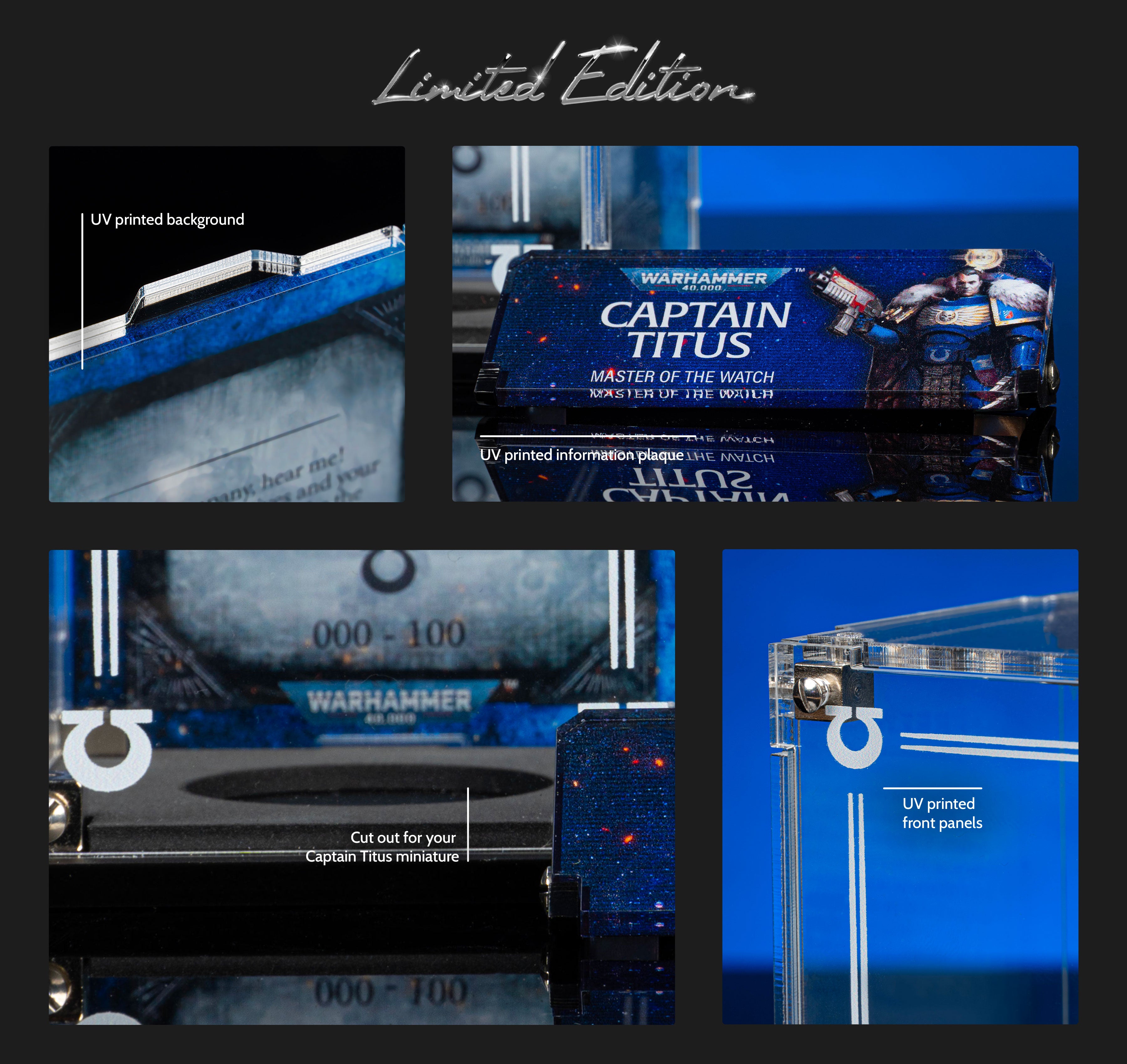 Limited Edition Display Case for Warhammer® 40,000 Captain Titus ...