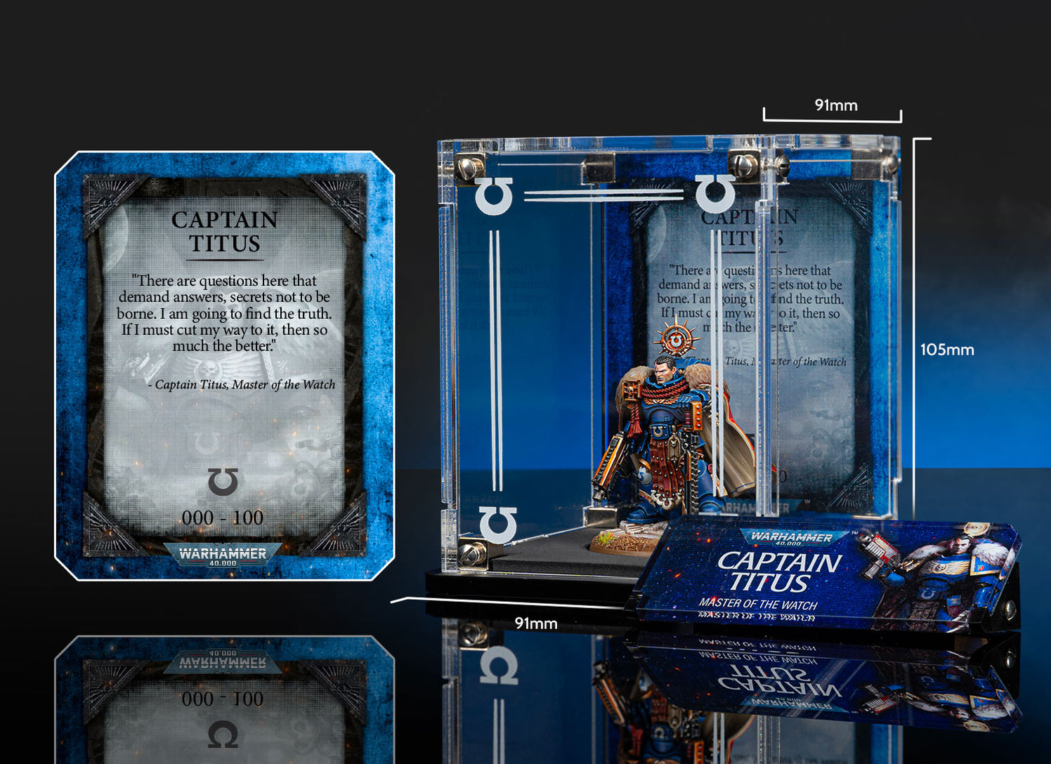 Limited Edition Display Case for Warhammer® 40,000 Captain Titus ...