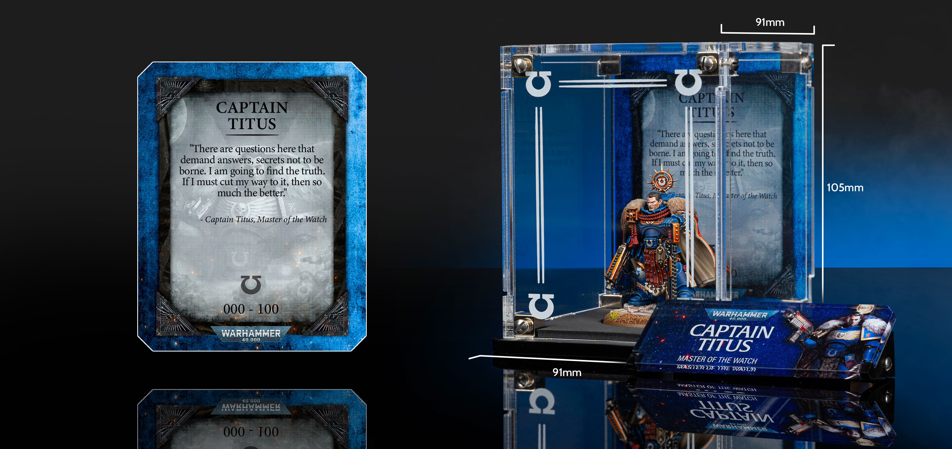 Limited Edition Display Case for Warhammer® 40,000 Captain Titus ...