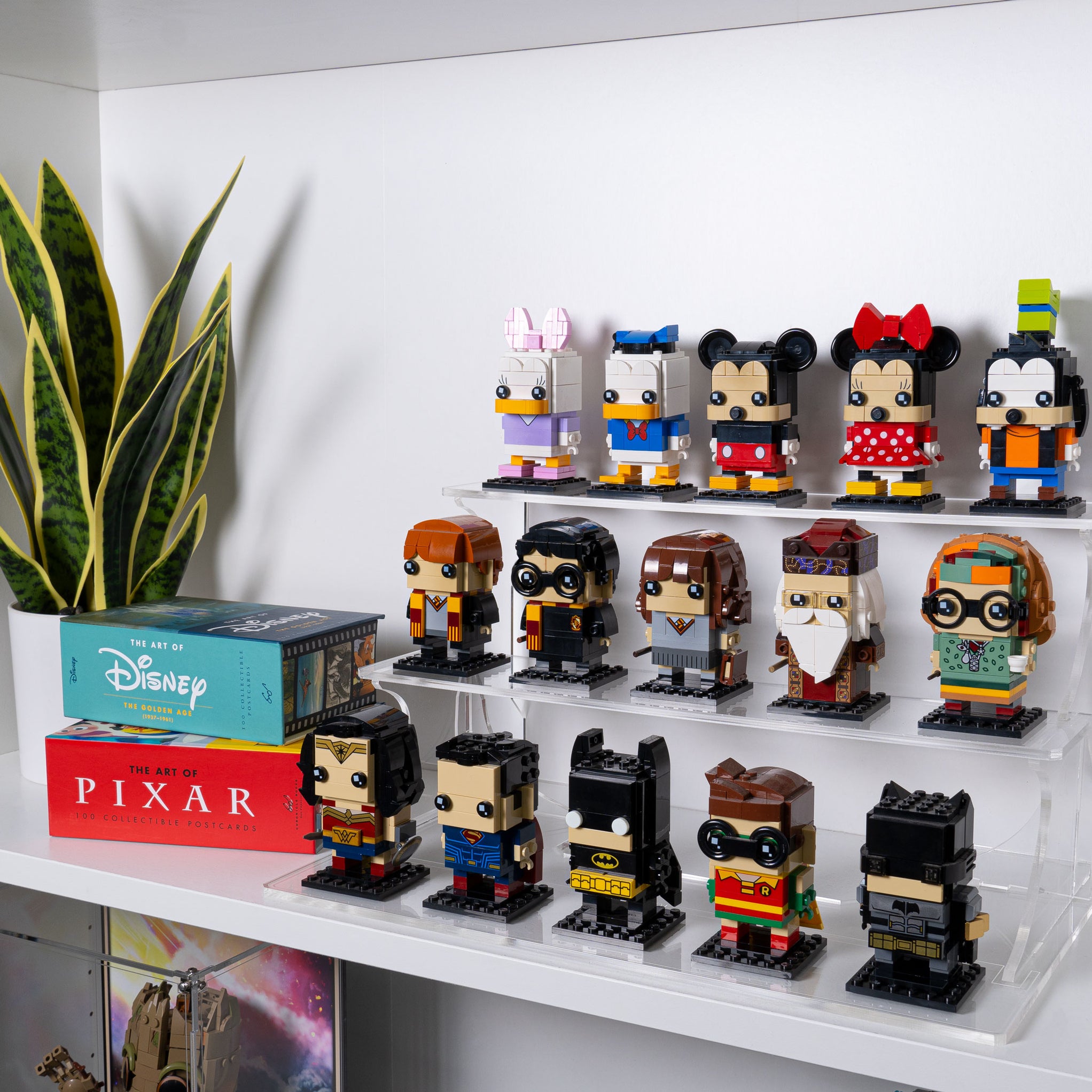 Display podium for LEGO® Brickheadz for IKEA® Billy BookCase — Wicked Brick