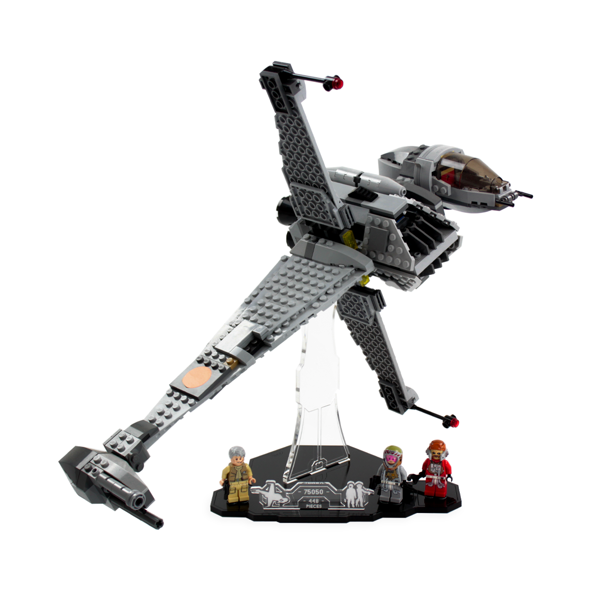 Display Stand for LEGO Star Wars B-Wing 75050 — Wicked Brick