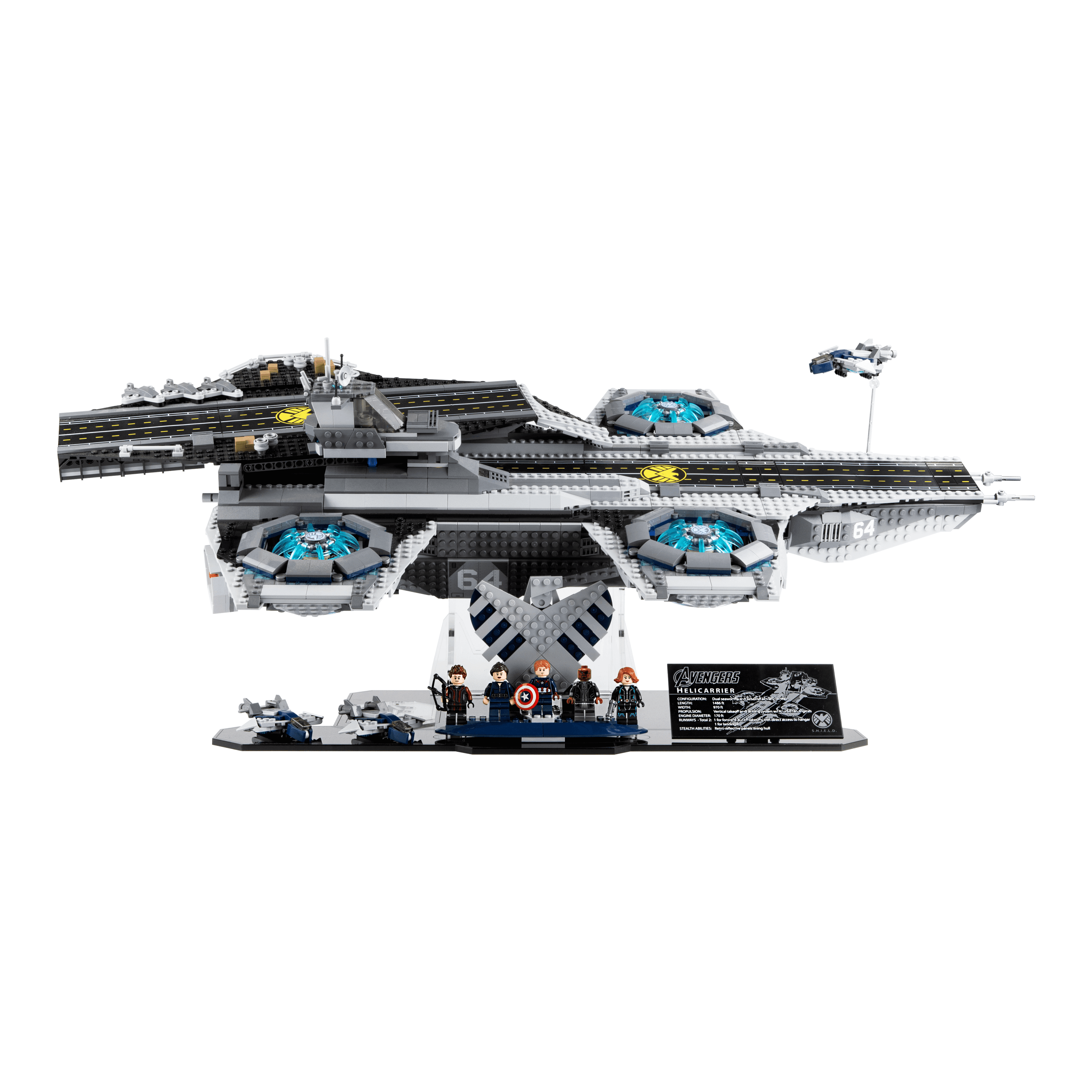 Display Stand for LEGO® Marvel: The Shield Helicarrier (76042) — Wicked ...