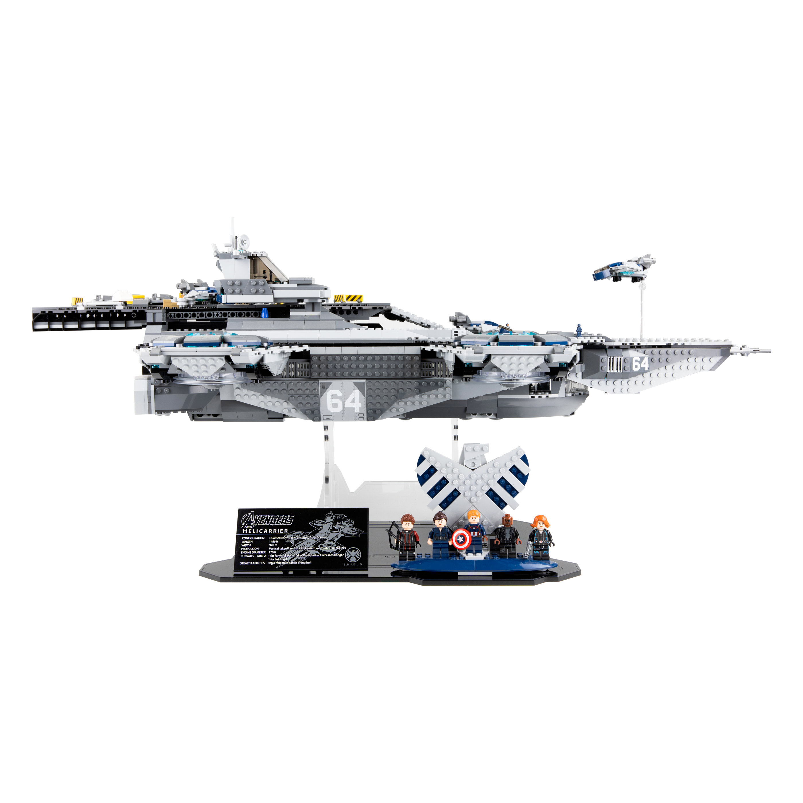 Display Stand for LEGO® Marvel: The Shield Helicarrier (76042) — Wicked ...