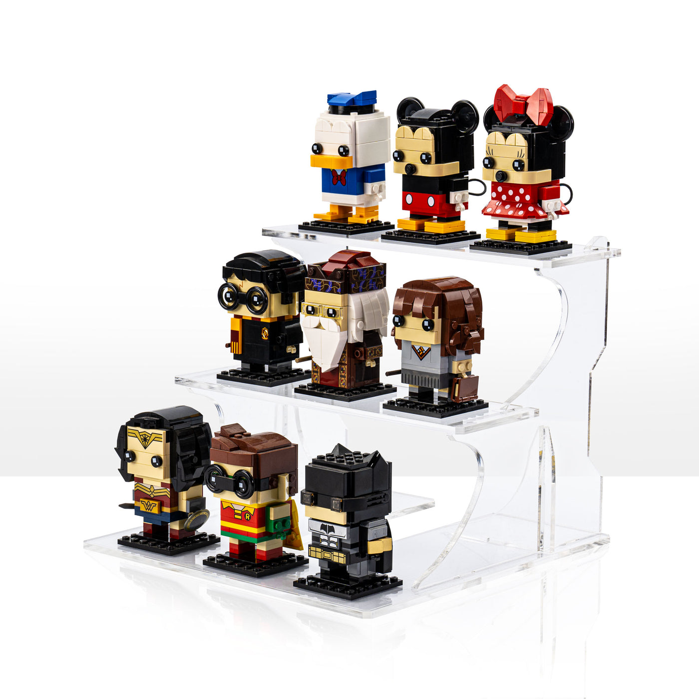 Display podium for LEGO® Brickheadz for IKEA® Billy BookCase — Wicked Brick