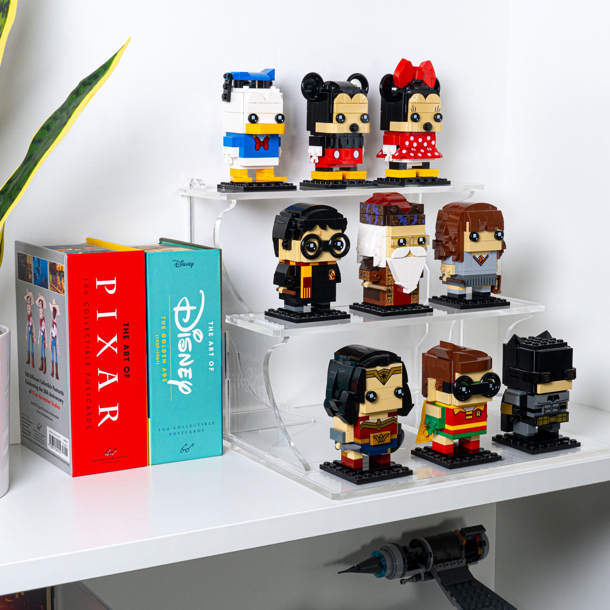 Display podium for LEGO® Brickheadz for IKEA® Billy BookCase — Wicked Brick