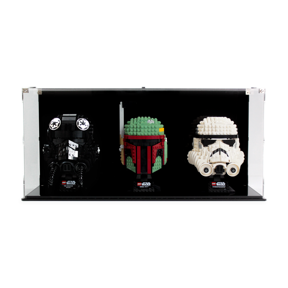 Display Case for three LEGO® Helmets — Wicked Brick