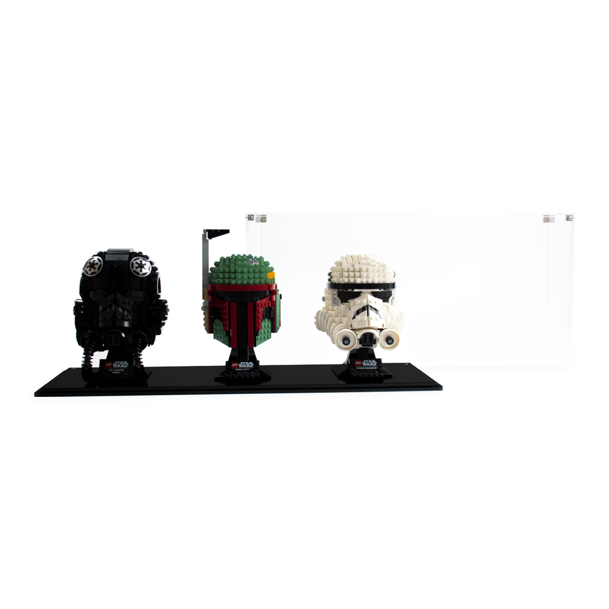 Display Case for three LEGO® Helmets — Wicked Brick