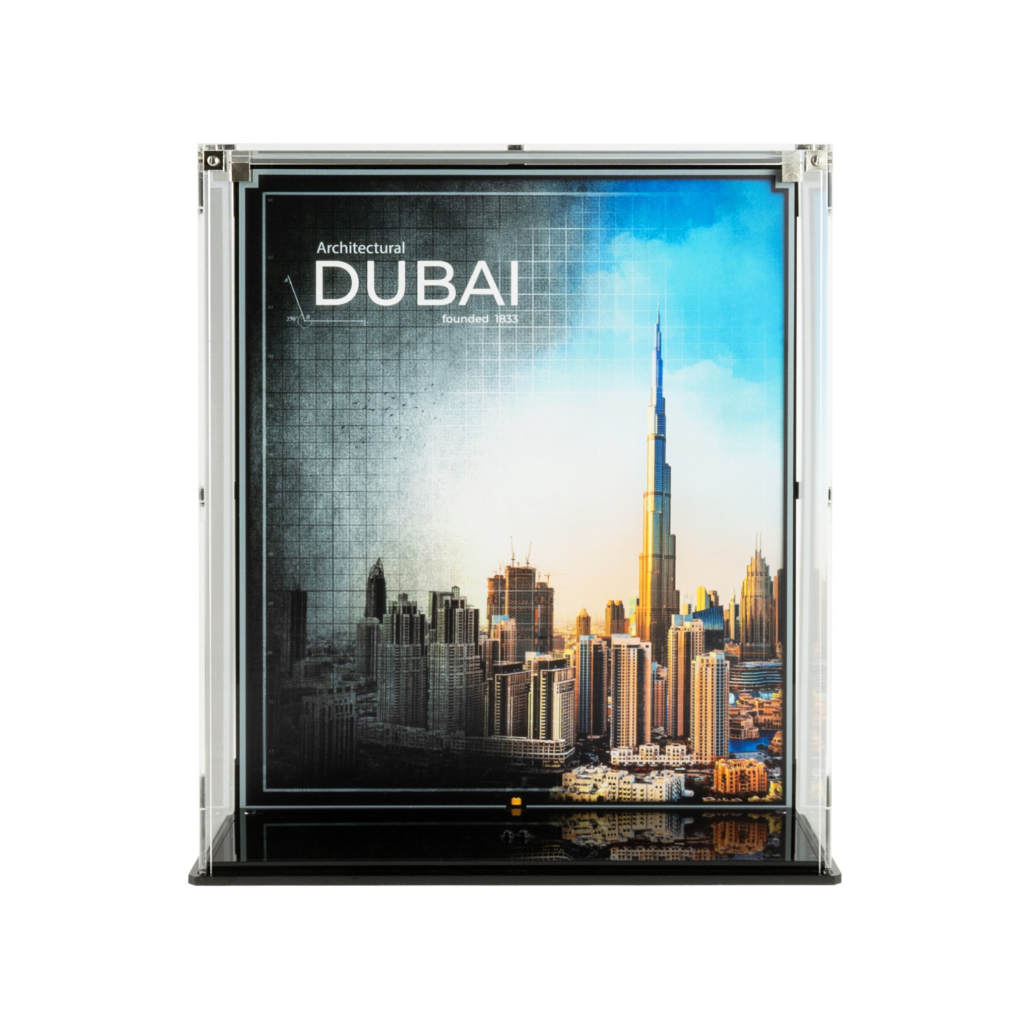 Display Case for LEGO Architecture Dubai Skyline 21052 — Wicked Brick