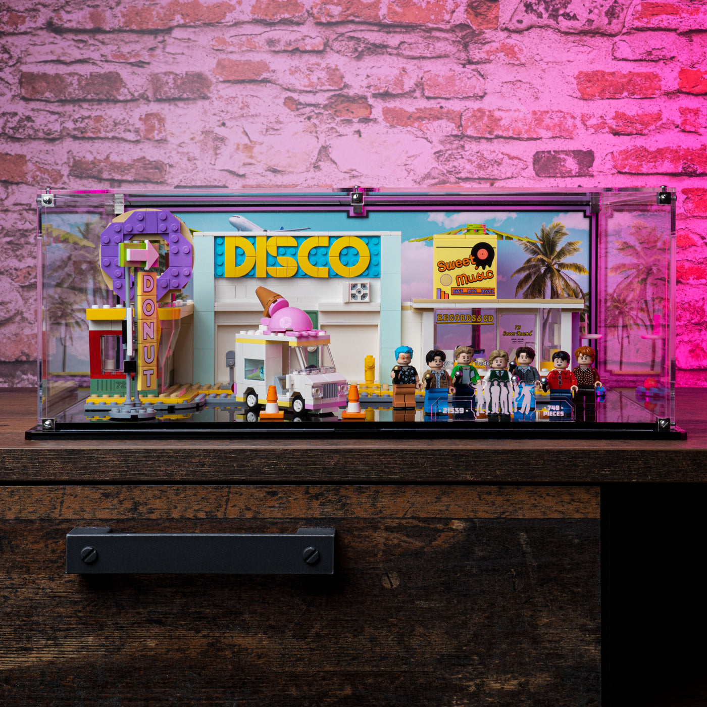 Display Case for LEGO Ideas BTS Dynamite 21339 — Wicked Brick