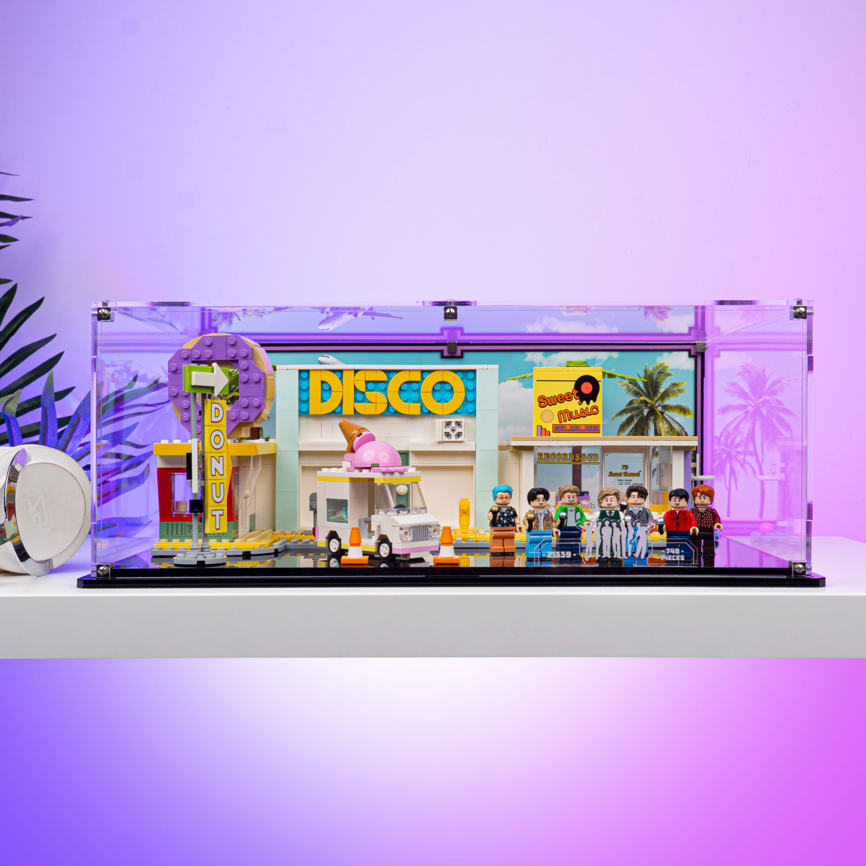 Display Case for LEGO Ideas BTS Dynamite 21339 — Wicked Brick