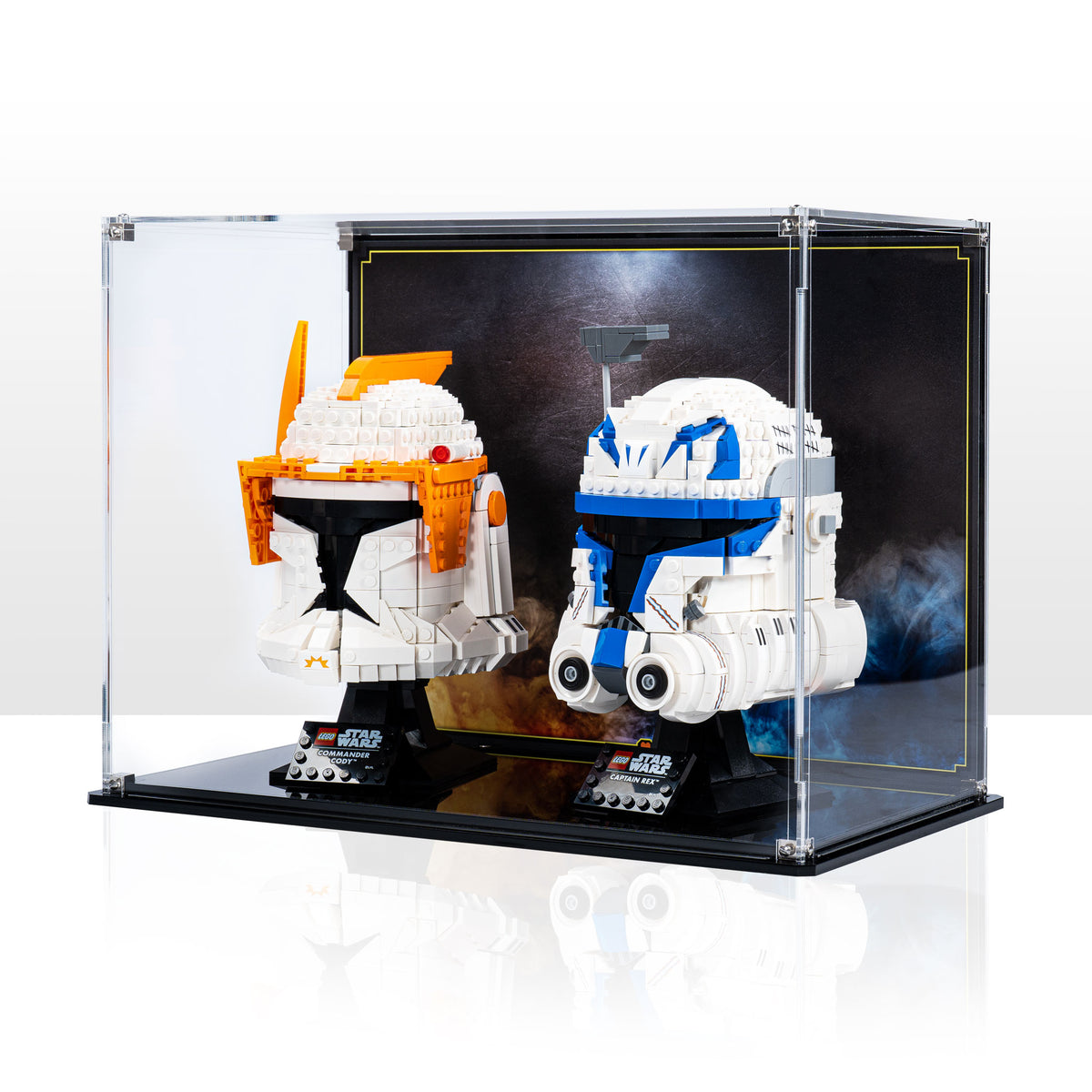 Display Case for LEGO® Star Wars Commander Cody and Captain Rex Helmet ...