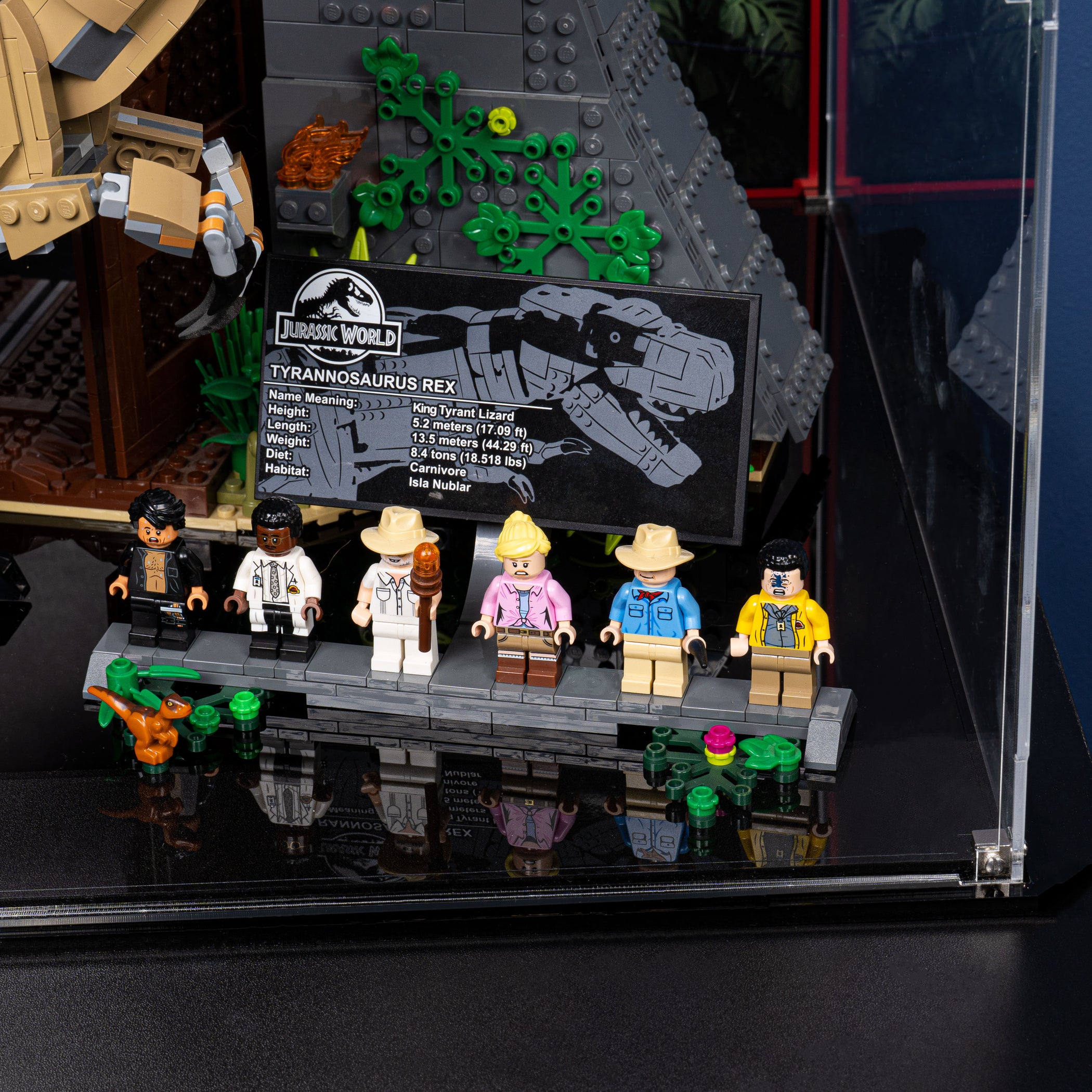 Display Case for LEGO Jurassic Park T. rex Rampage 75936 — Wicked Brick