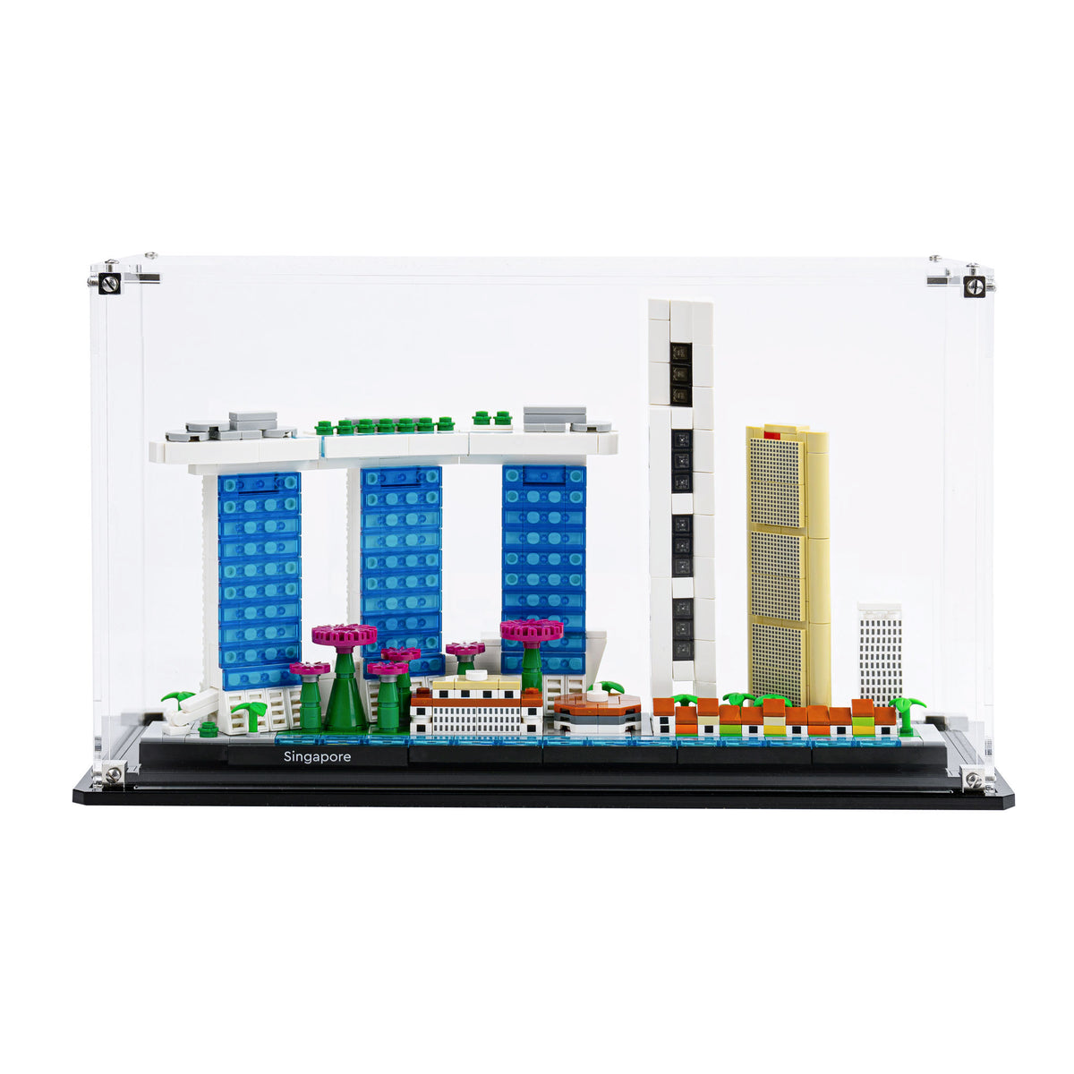 Display Case for LEGO Architecture Singapore Skyline 21057 — Wicked Brick