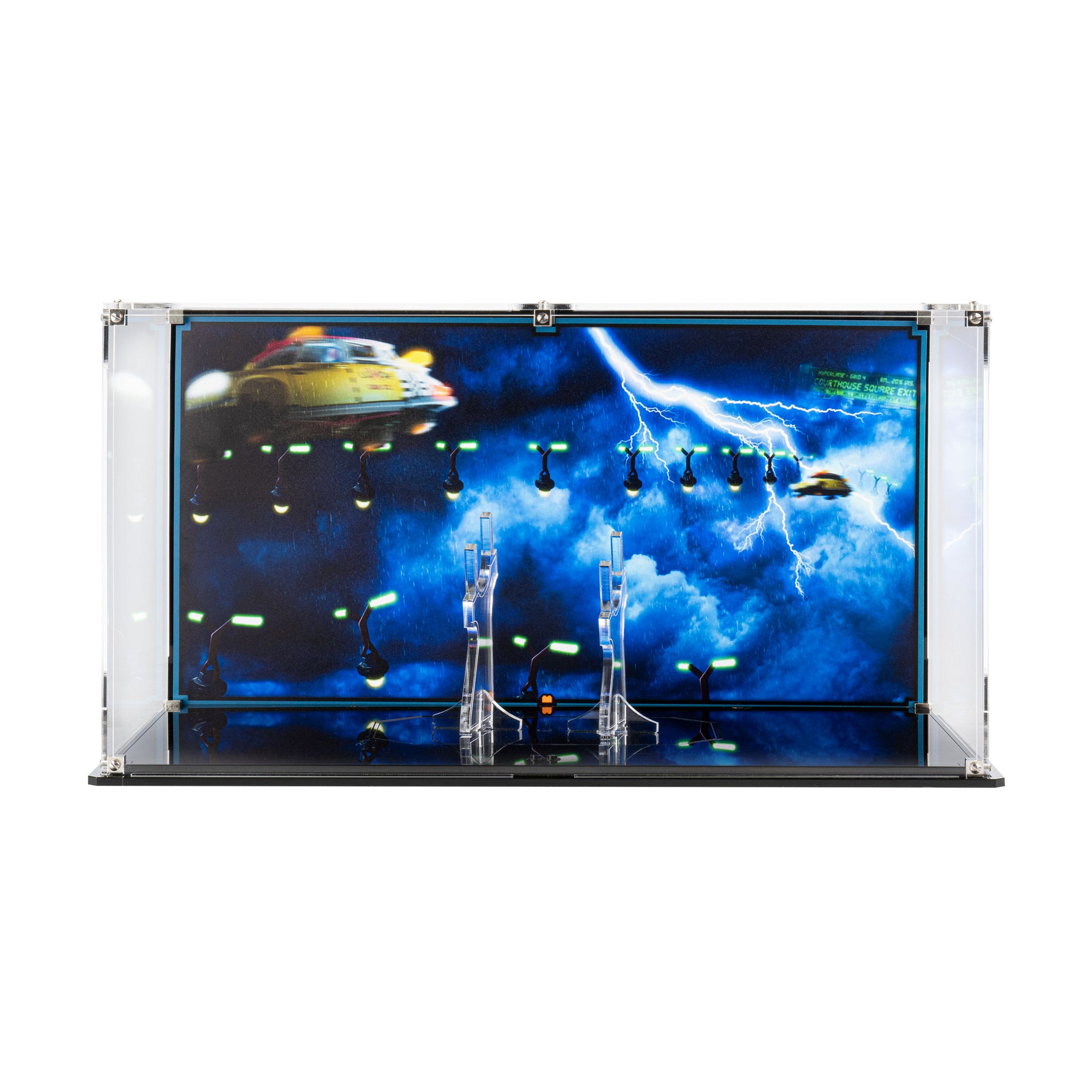 Display Case for LEGO Back to the Future Time Machine 10300 — Wicked Brick