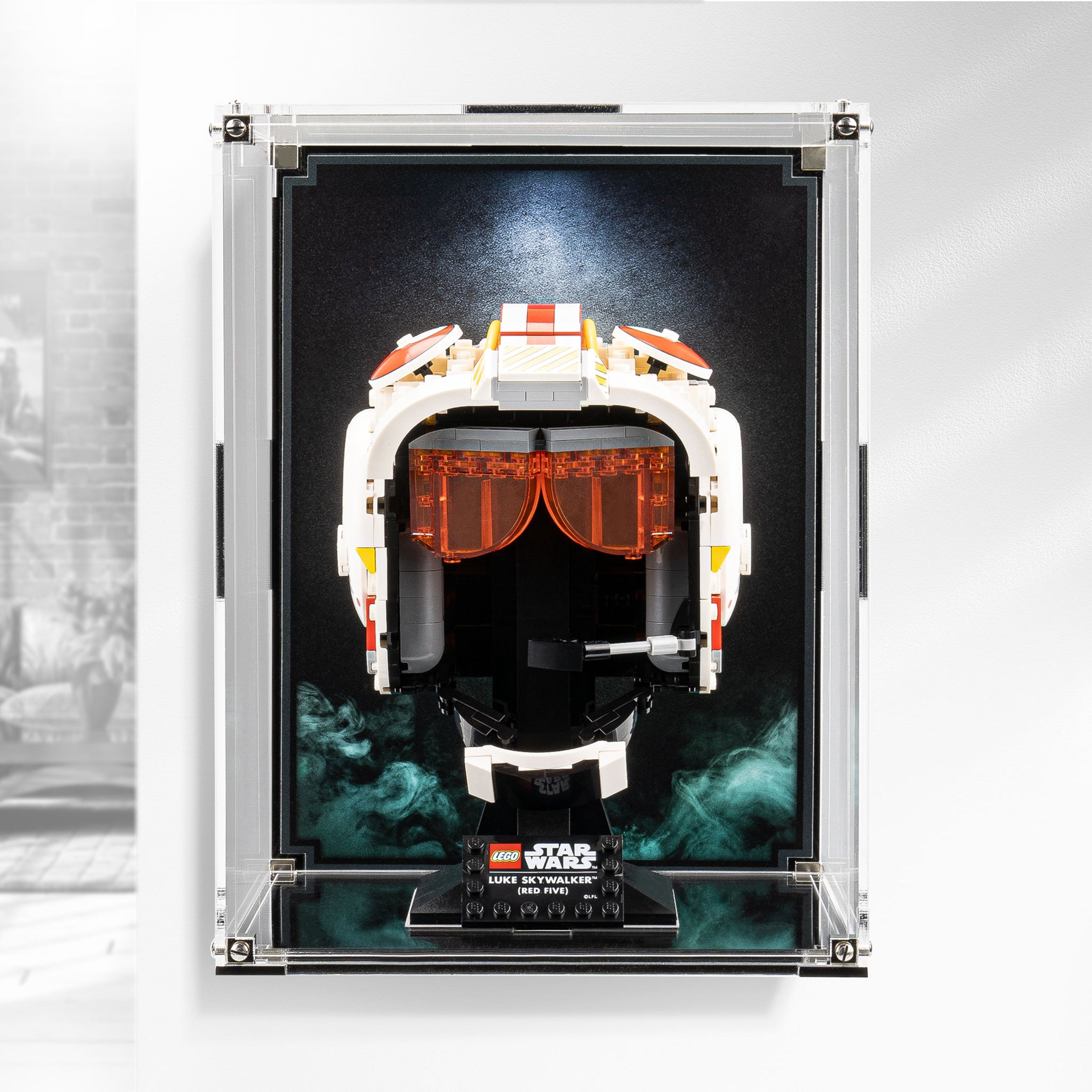 Wall Mounted Display Case for LEGO® Star Wars Luke Skywalker™ (Red Fiv ...