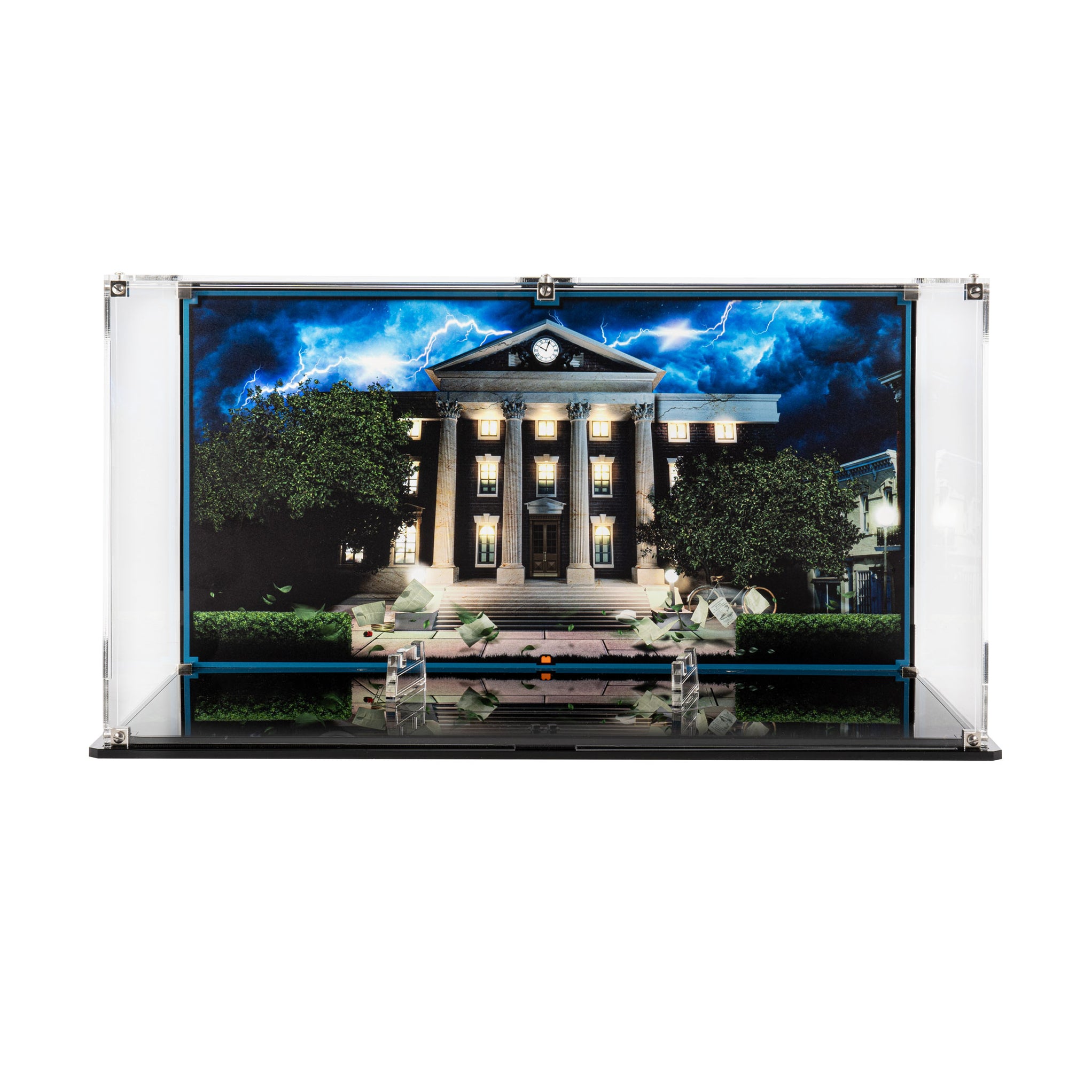 Display Case for LEGO Back to the Future Time Machine 10300 — Wicked Brick