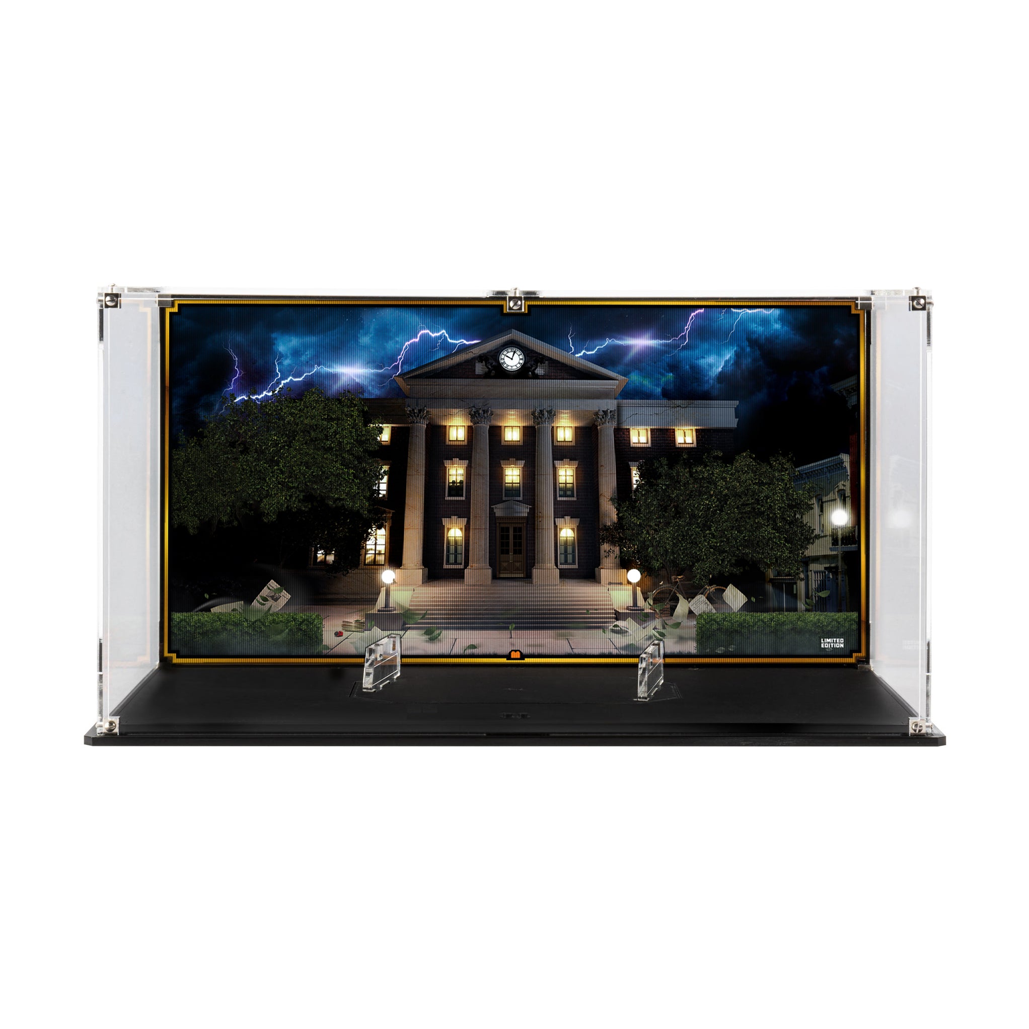 Display Case for LEGO Back to the Future Time Machine 10300 — Wicked Brick