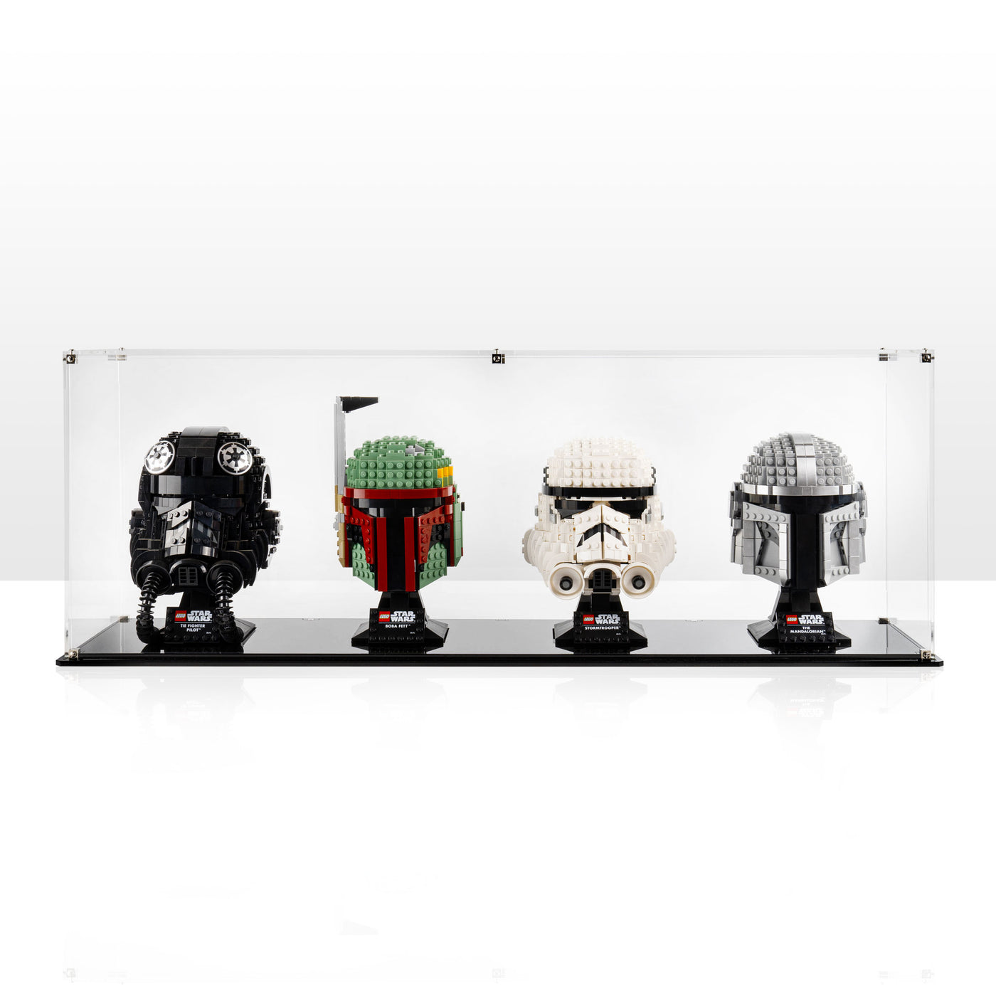 Display Case for four LEGO® Helmets — Wicked Brick