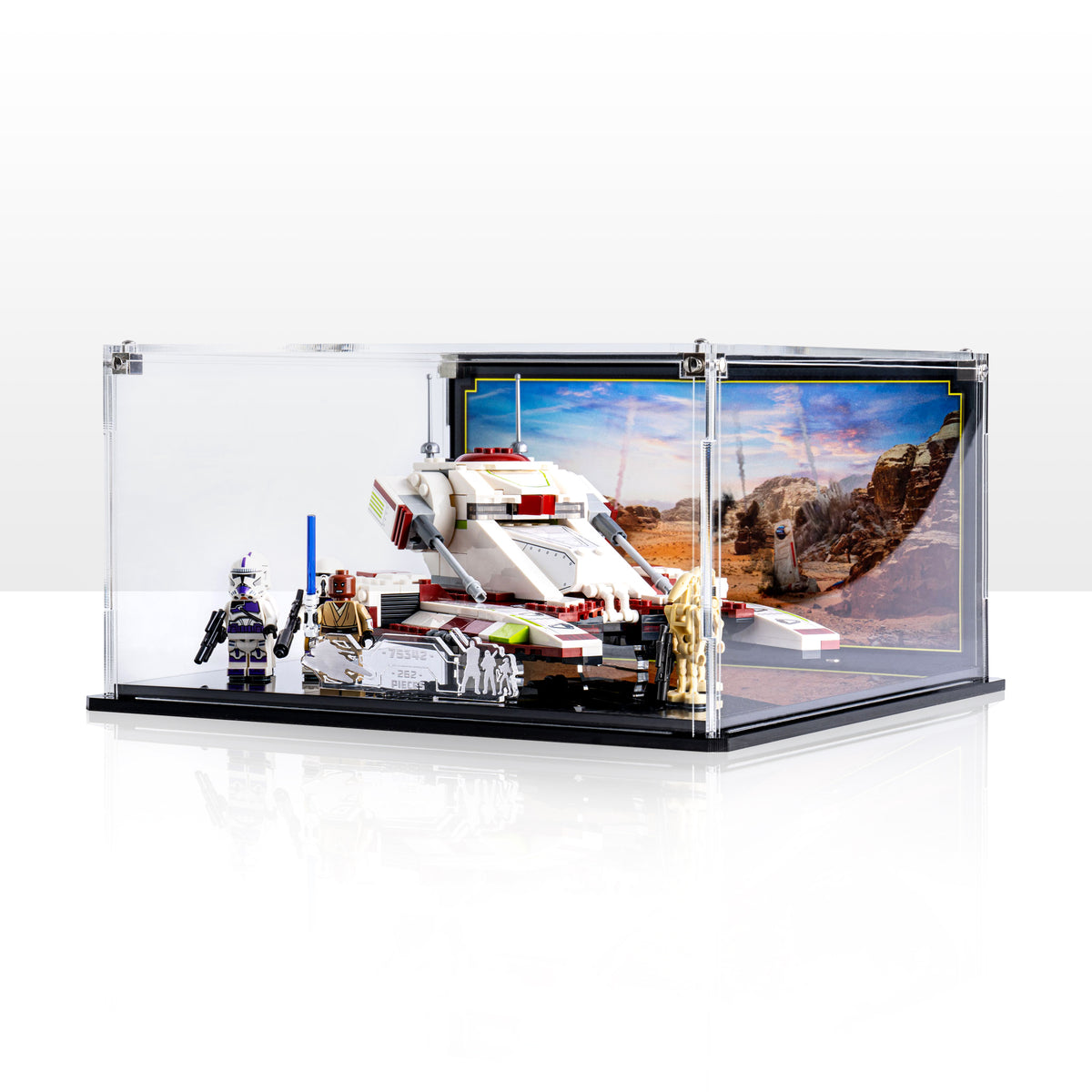 Display Case for LEGO Star Wars Republic Fighter Tank 75342 — Wicked Brick