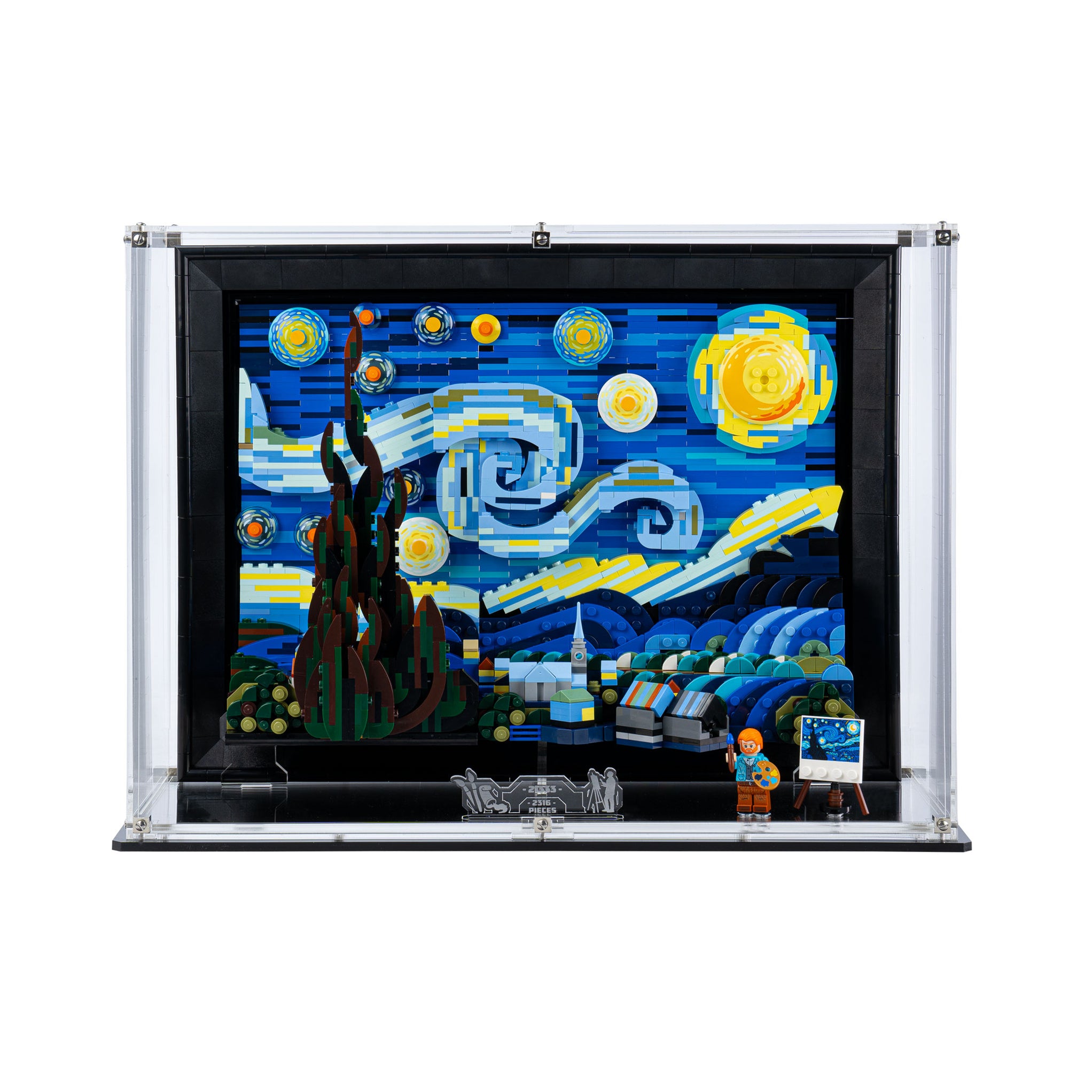 Wall Mounted Display Case for LEGO Ideas The Starry Night 21333 ...