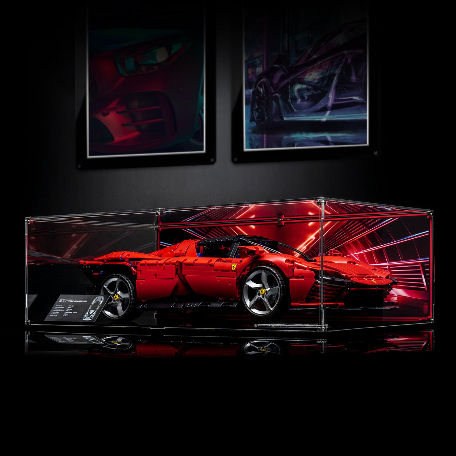 Display Case for LEGO® Technic: Ferrari Daytona SP3 (42143) — Wicked Brick