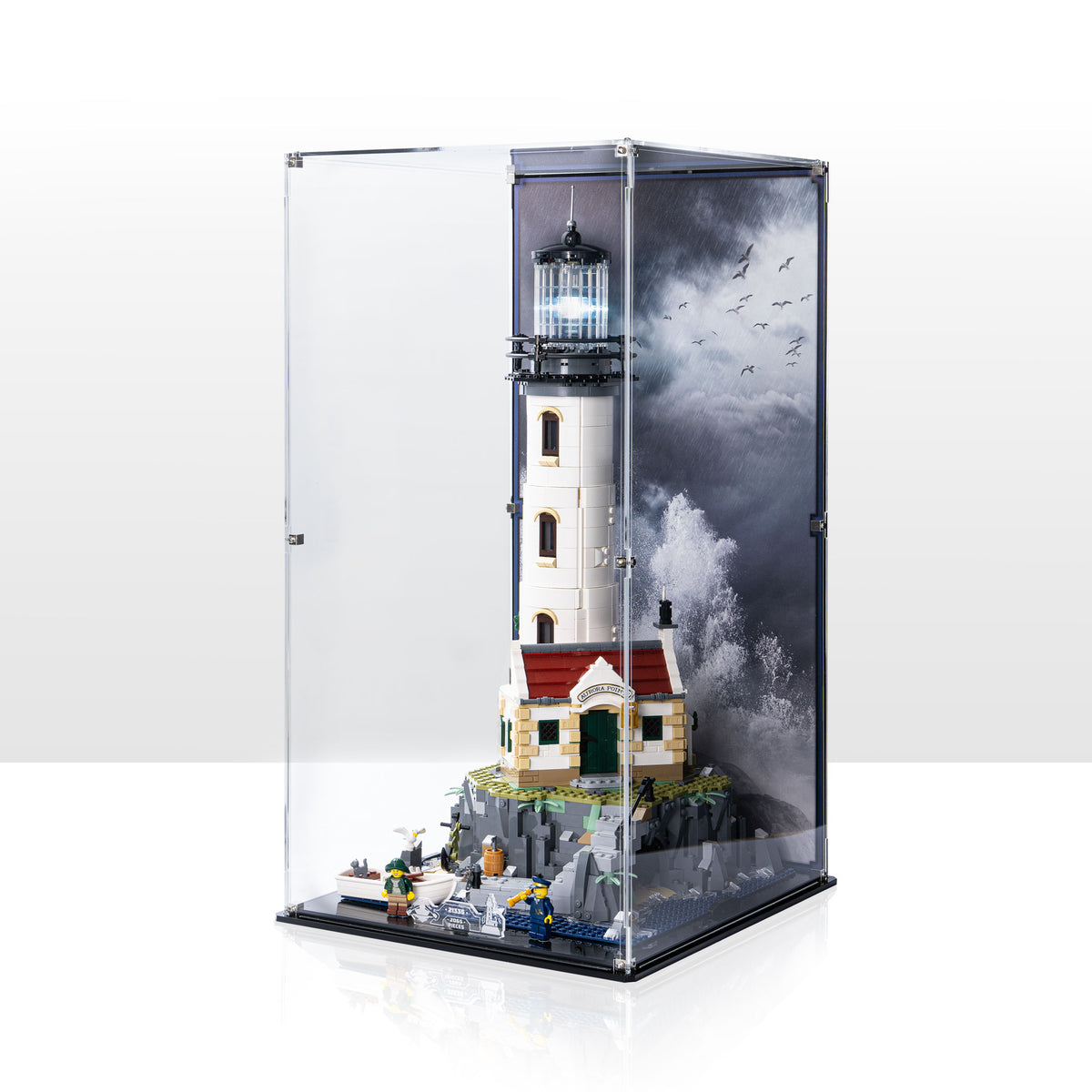 Display Case for LEGO Ideas Motorised Lighthouse 21335 — Wicked Brick