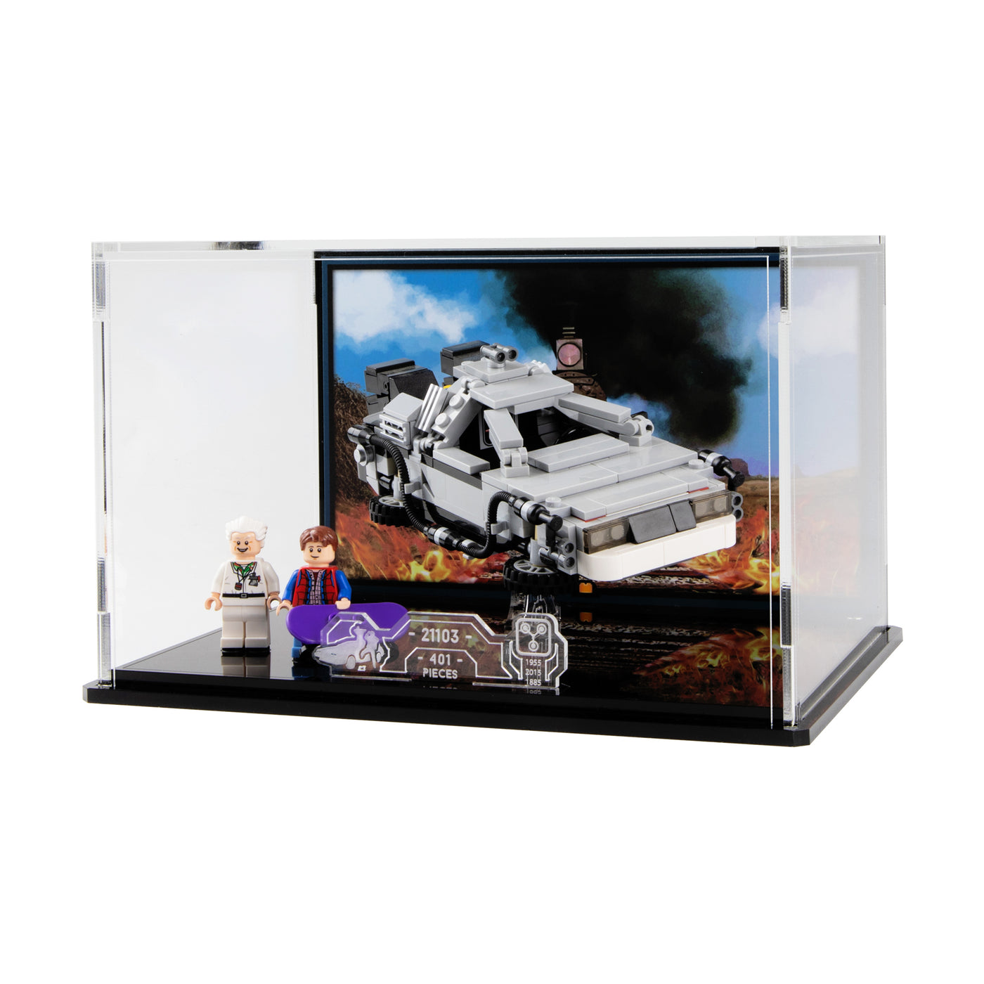 Display Case for LEGO Ideas The DeLorean 21103 — Wicked Brick