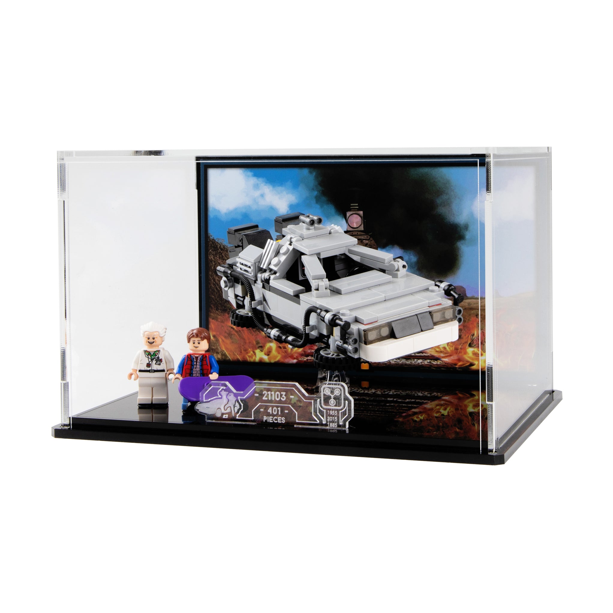Display Case for LEGO Ideas The DeLorean 21103 — Wicked Brick