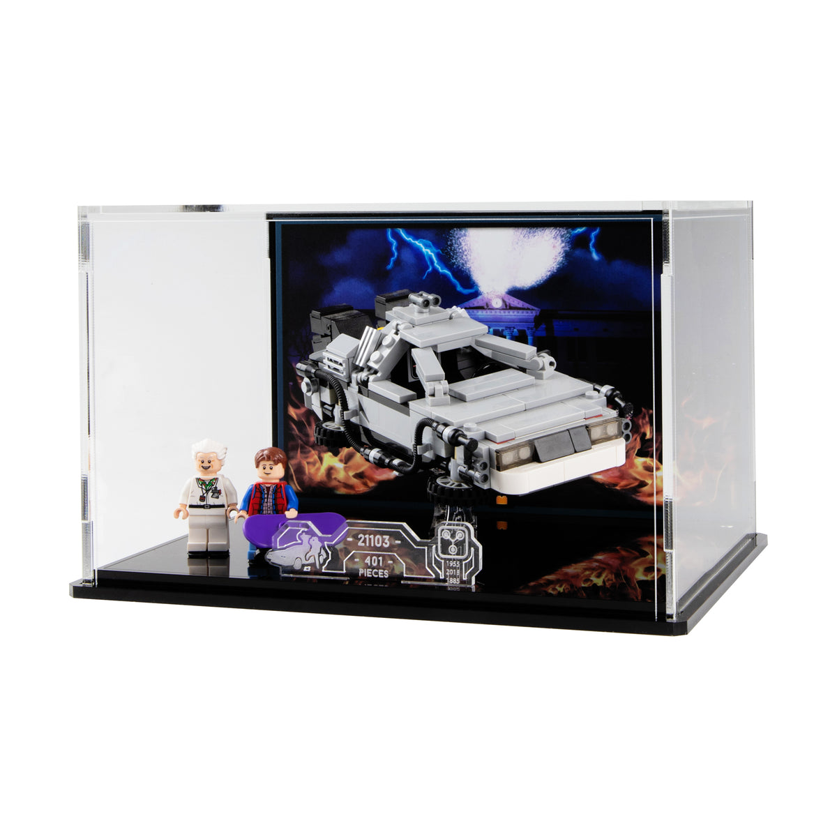 Display Case for LEGO Ideas The DeLorean 21103 — Wicked Brick
