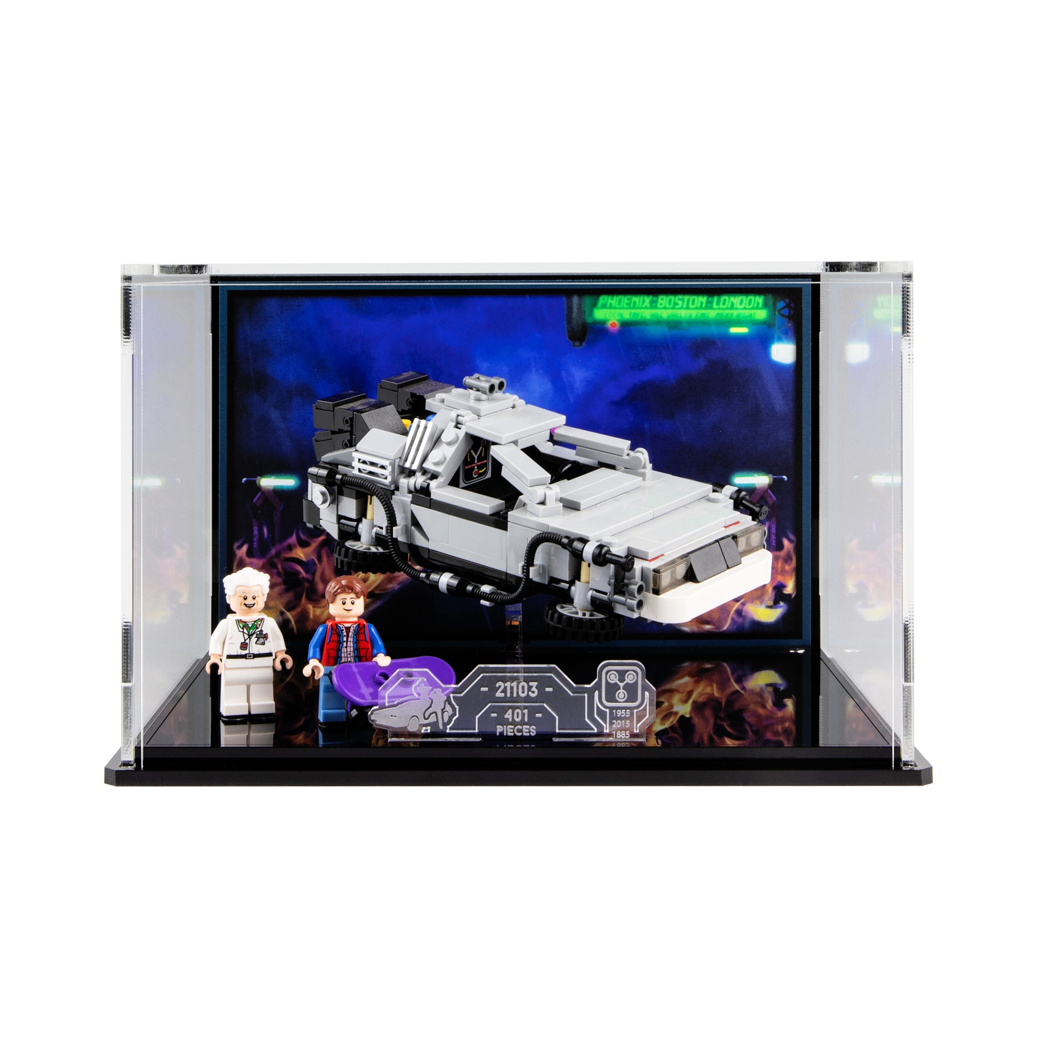 Display Case for LEGO Ideas The DeLorean 21103 — Wicked Brick